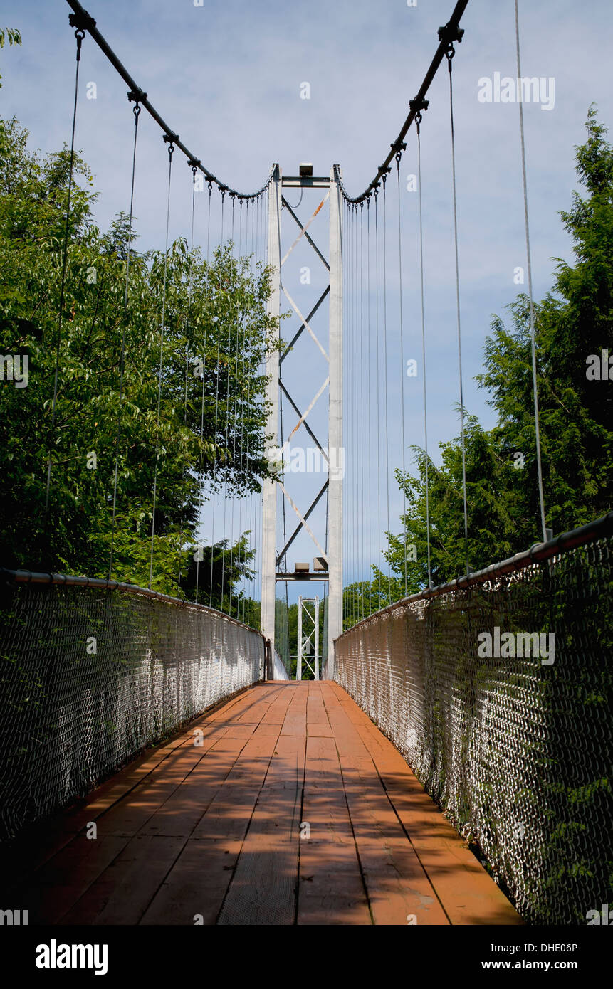 World's Longest Suspended Bridge 168 Feet Above The Coaticook River ...