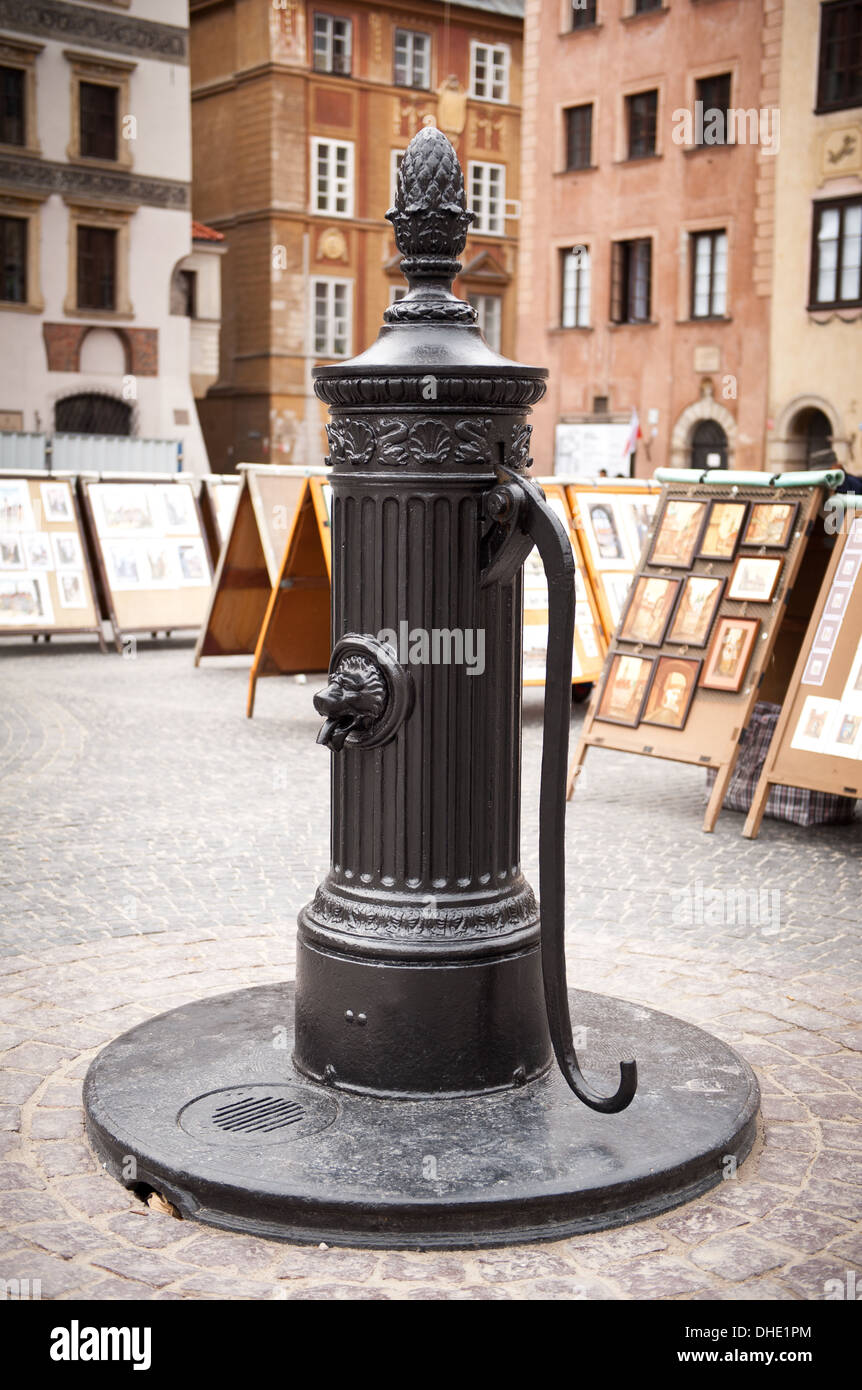 black old Abyssinian well in Old Town Stock Photo - Alamy