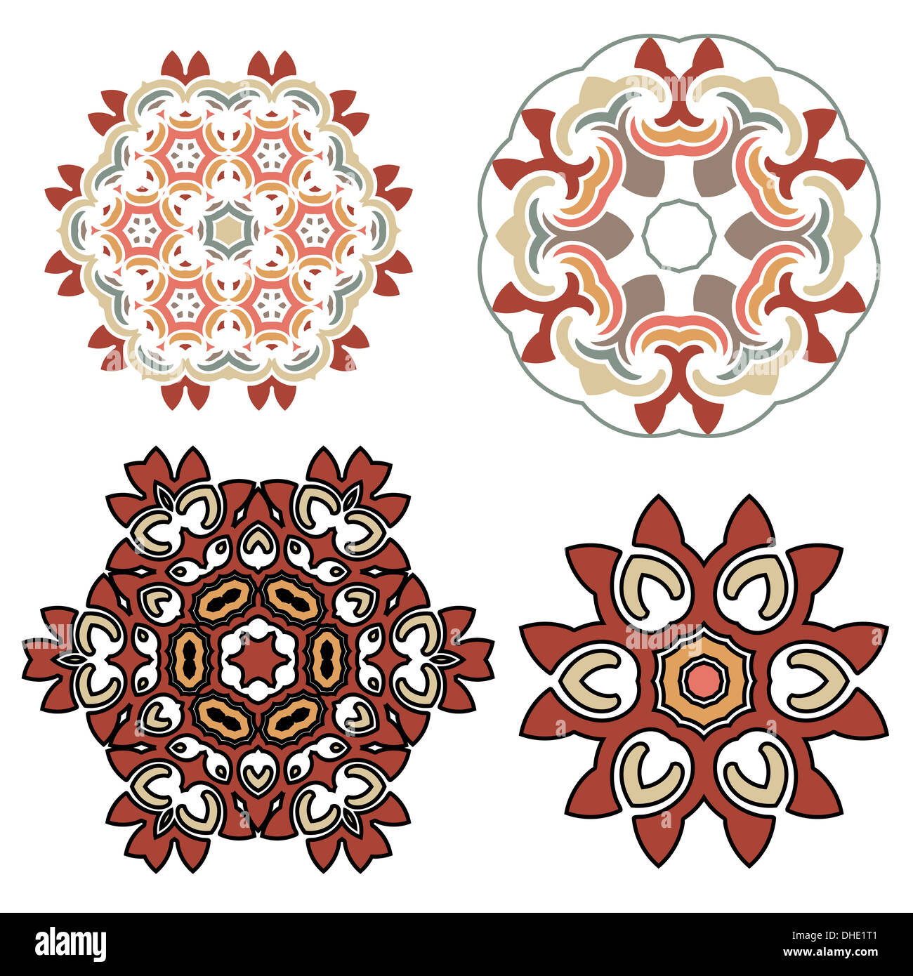 Retro patern background Cut Out Stock Images & Pictures - Alamy