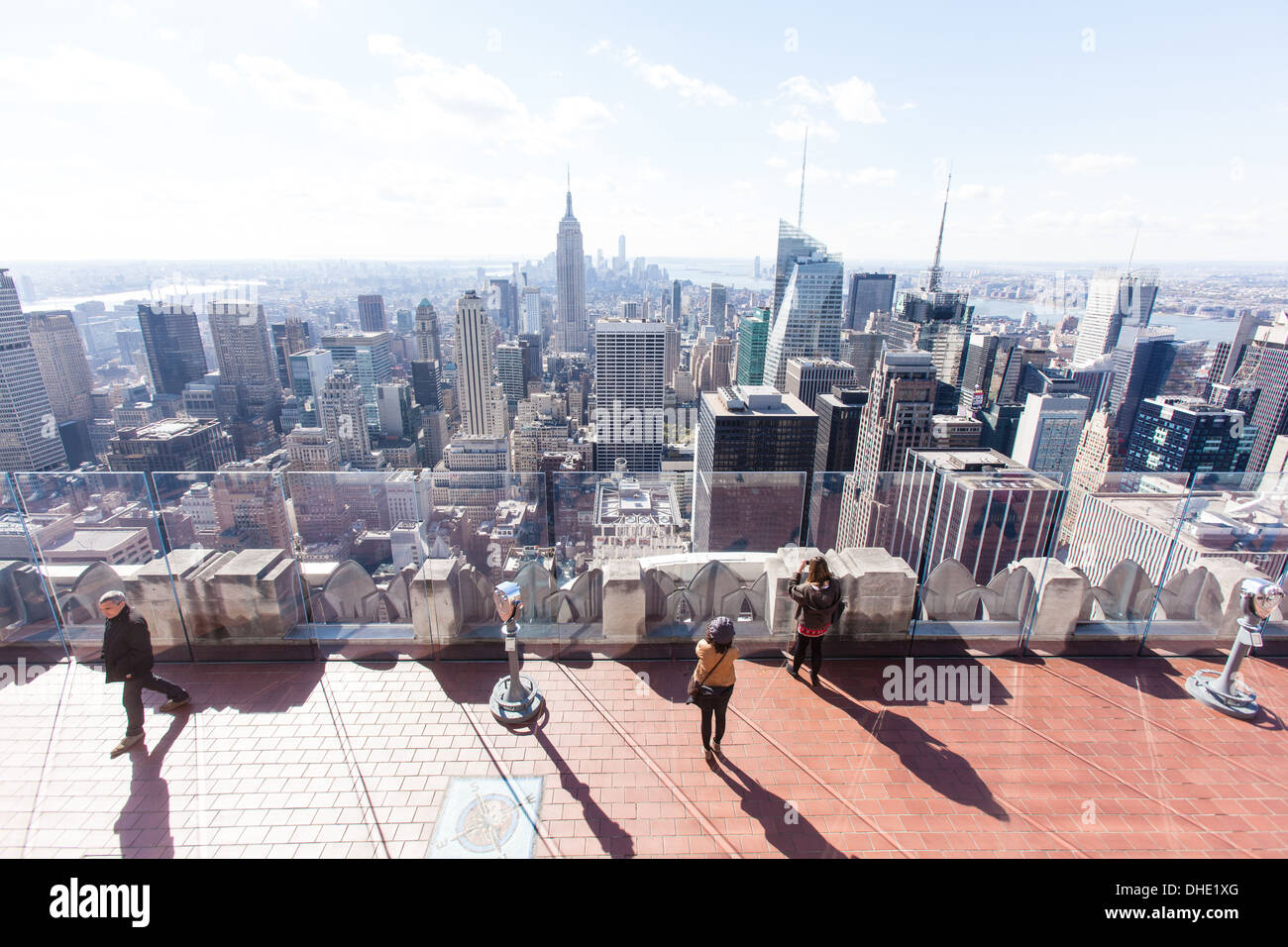 Rockerfeller center view hi-res stock photography and images - Alamy