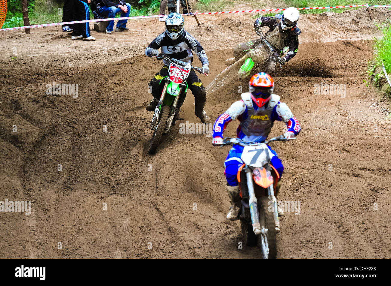Mx riders jump hi-res stock photography and images - Alamy