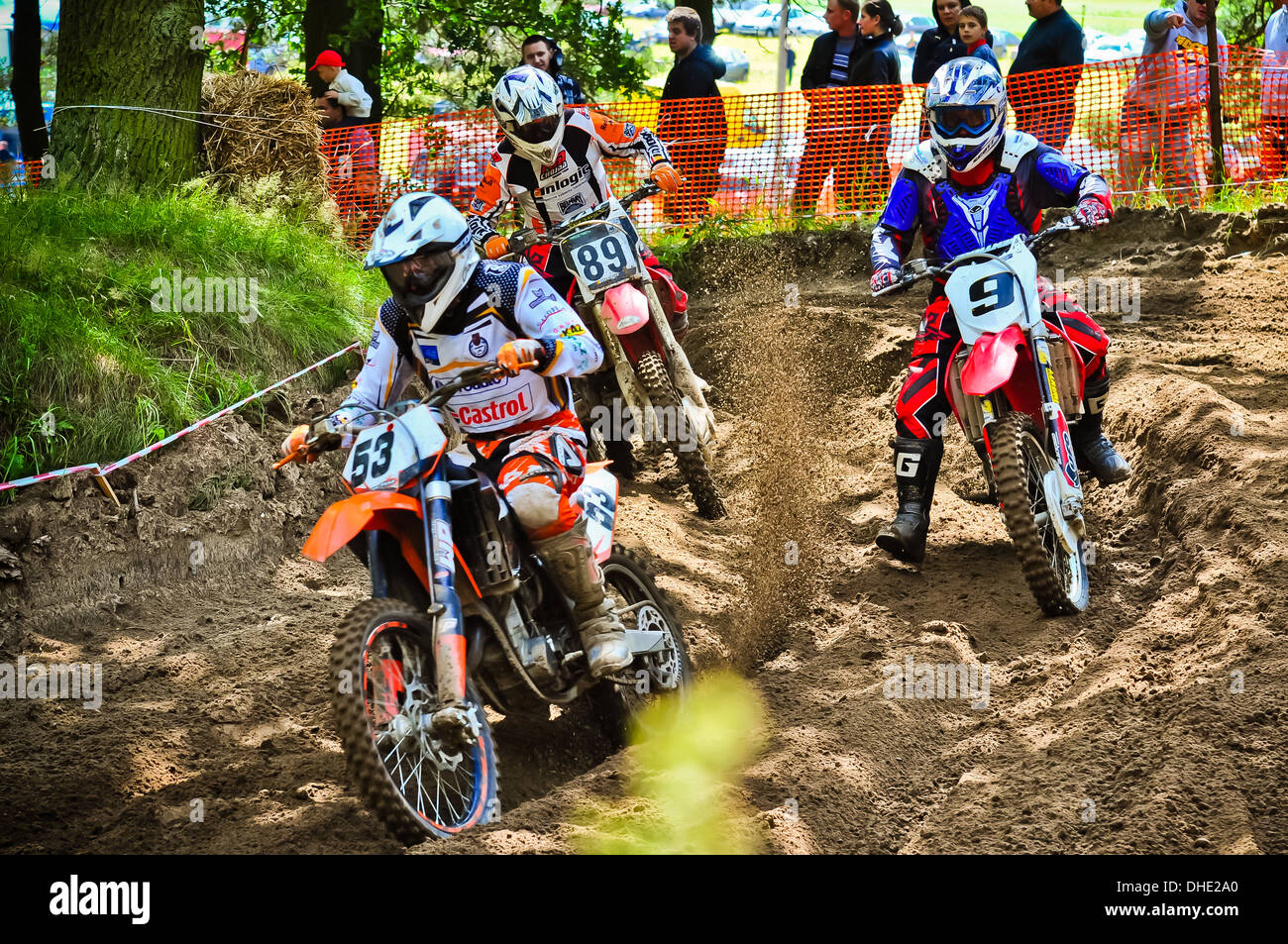 Mx riders jump hi-res stock photography and images - Alamy