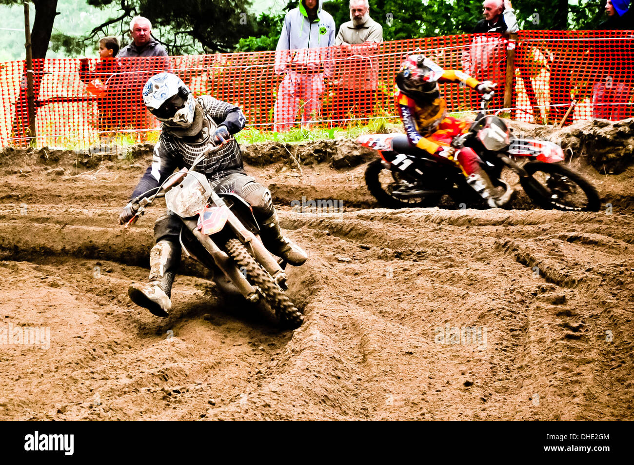 motocross rider during the race Stock Photo - Alamy