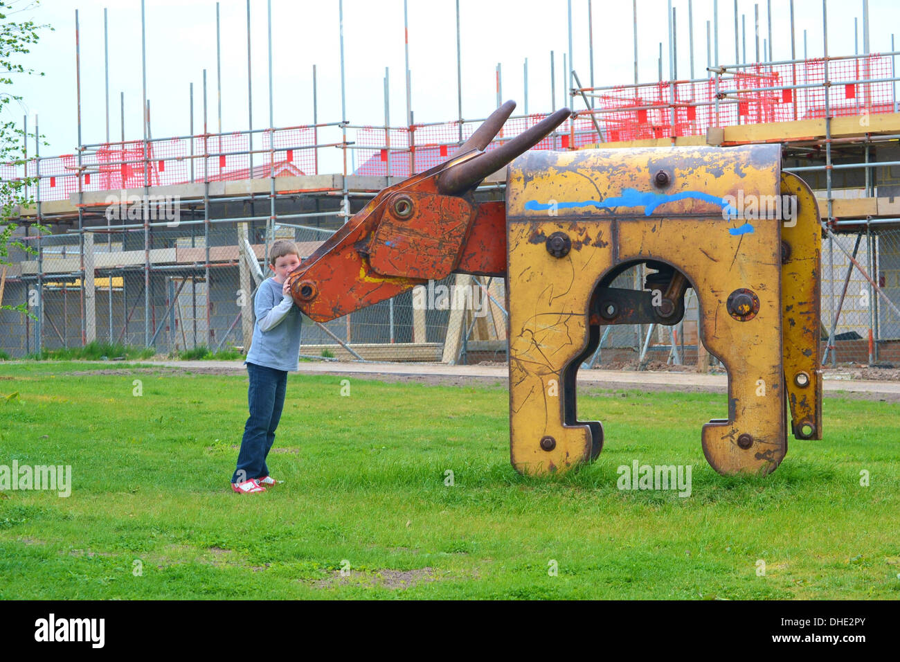 Portishead, piers and sculptures Stock Photo - Alamy