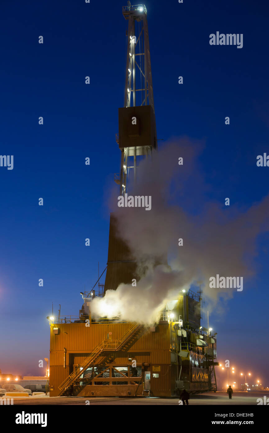 Doyon Oil Rig 14 On The Road Moving To Another Drill Site In The ...