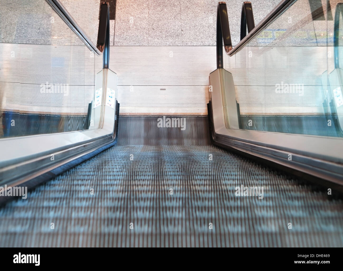 Escalators in one big commercial center Stock Photo - Alamy