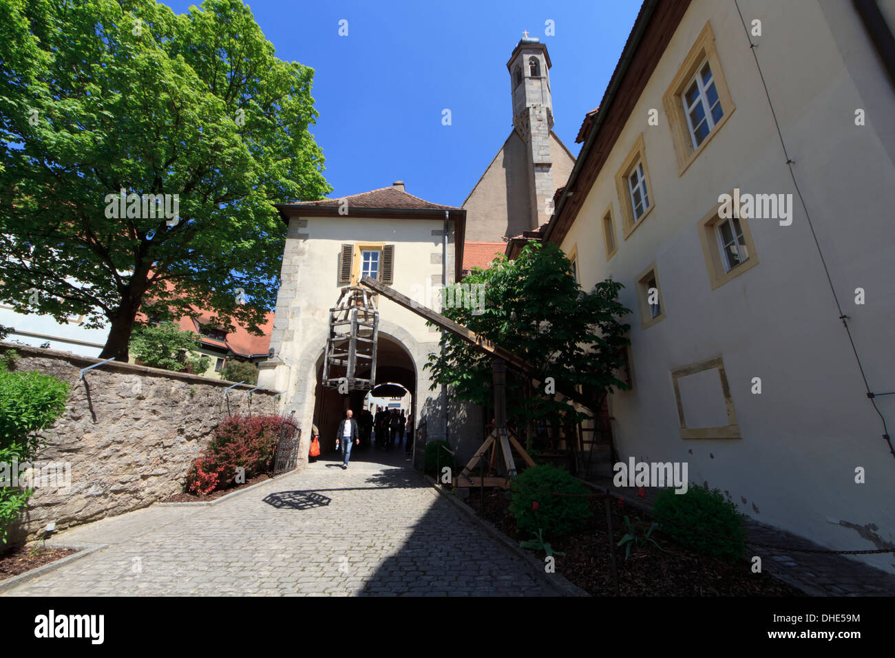 Ducking stool at the Medieval Criminal Museum, Rothenburg-ob-der-Tauber ...