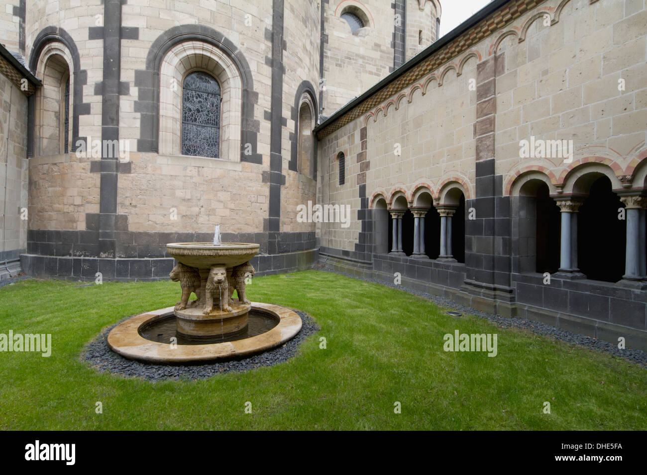 Cloister of Maria Laach Abbey, Germany Stock Photo - Alamy