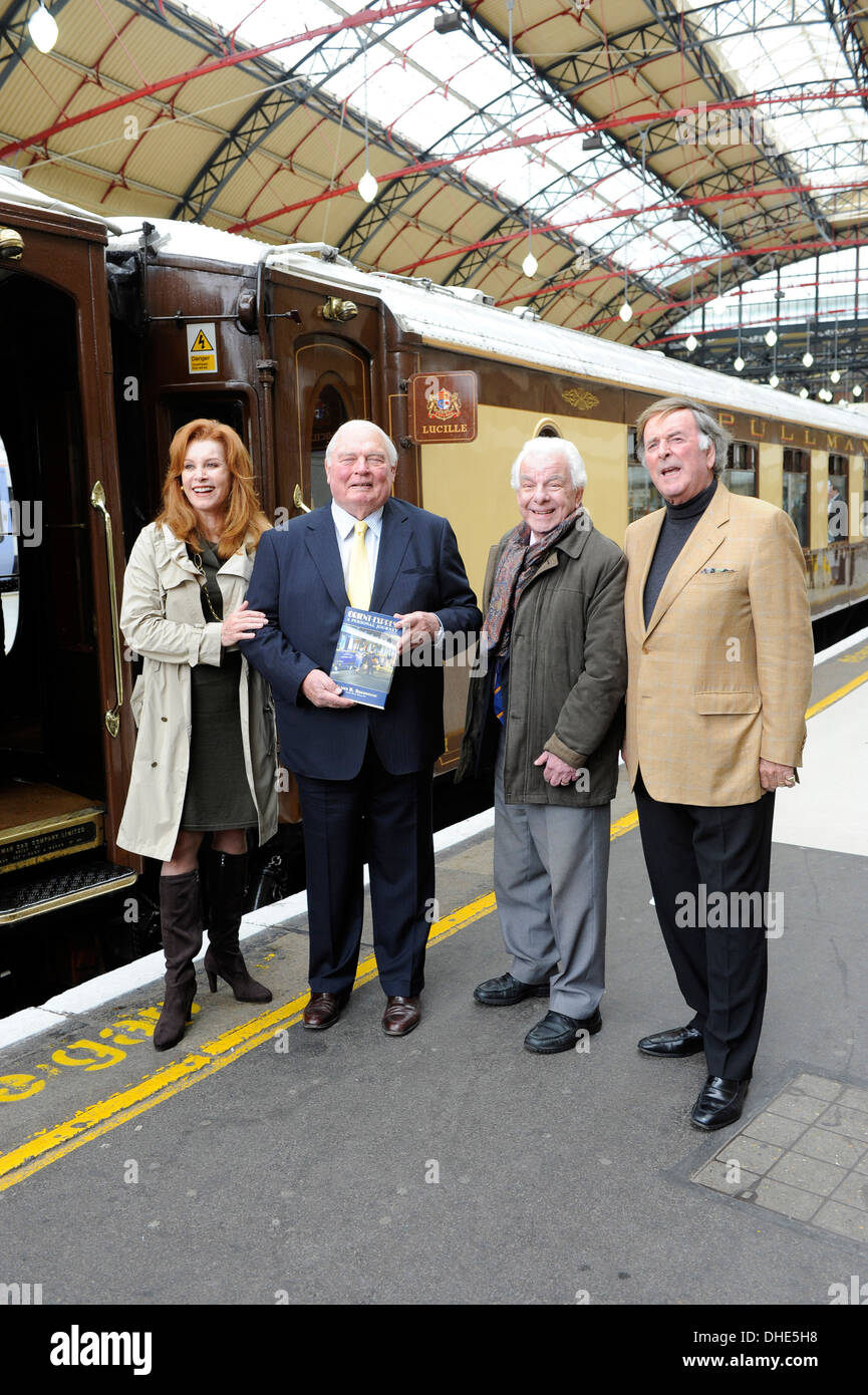Stephanie Powers, James Sherwood, Barry Cryer and Sir Terry Wogan ...