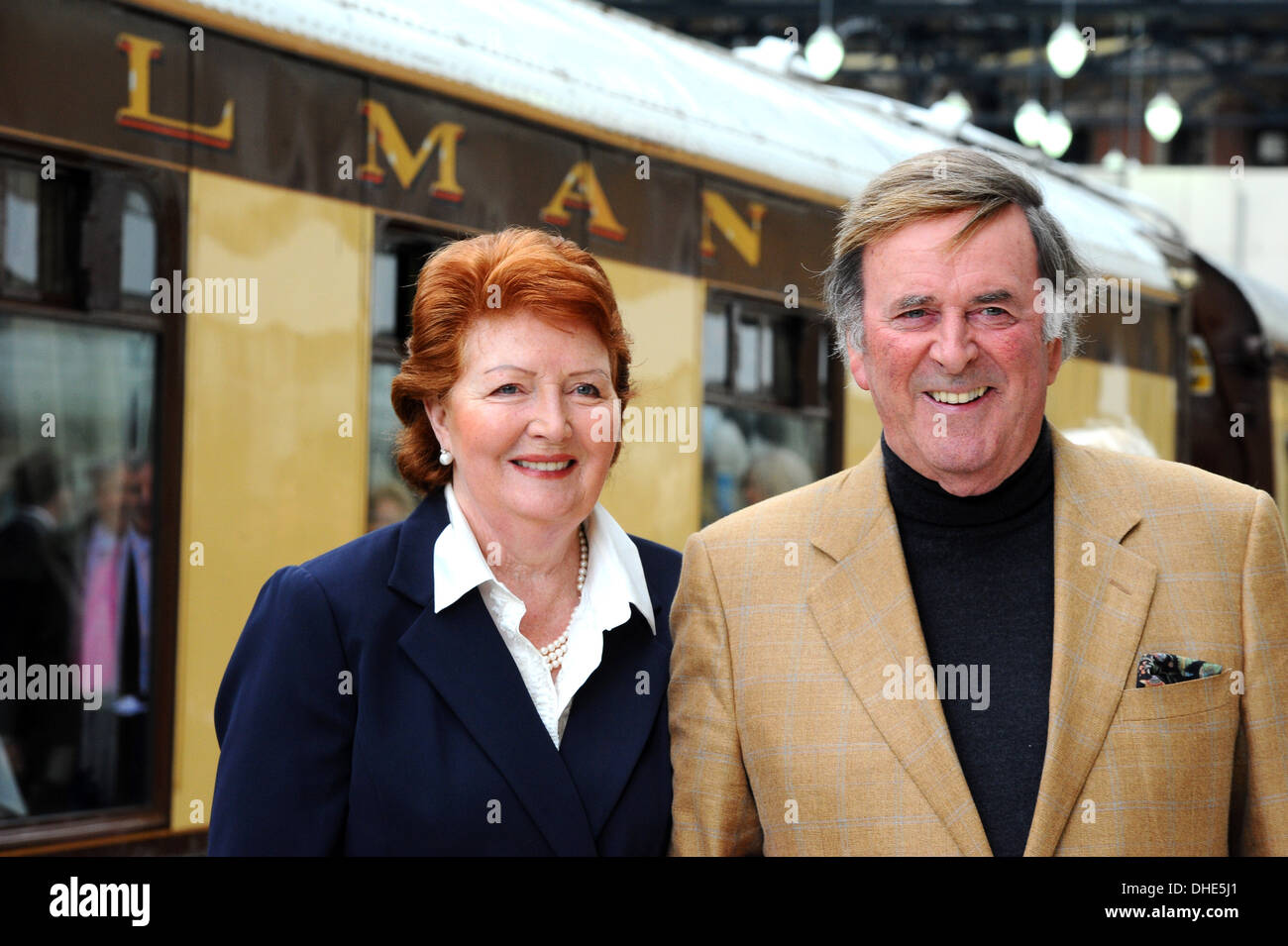 Sir Terry Wogan & Wife. attend the launch of 'Orient Express: A ...