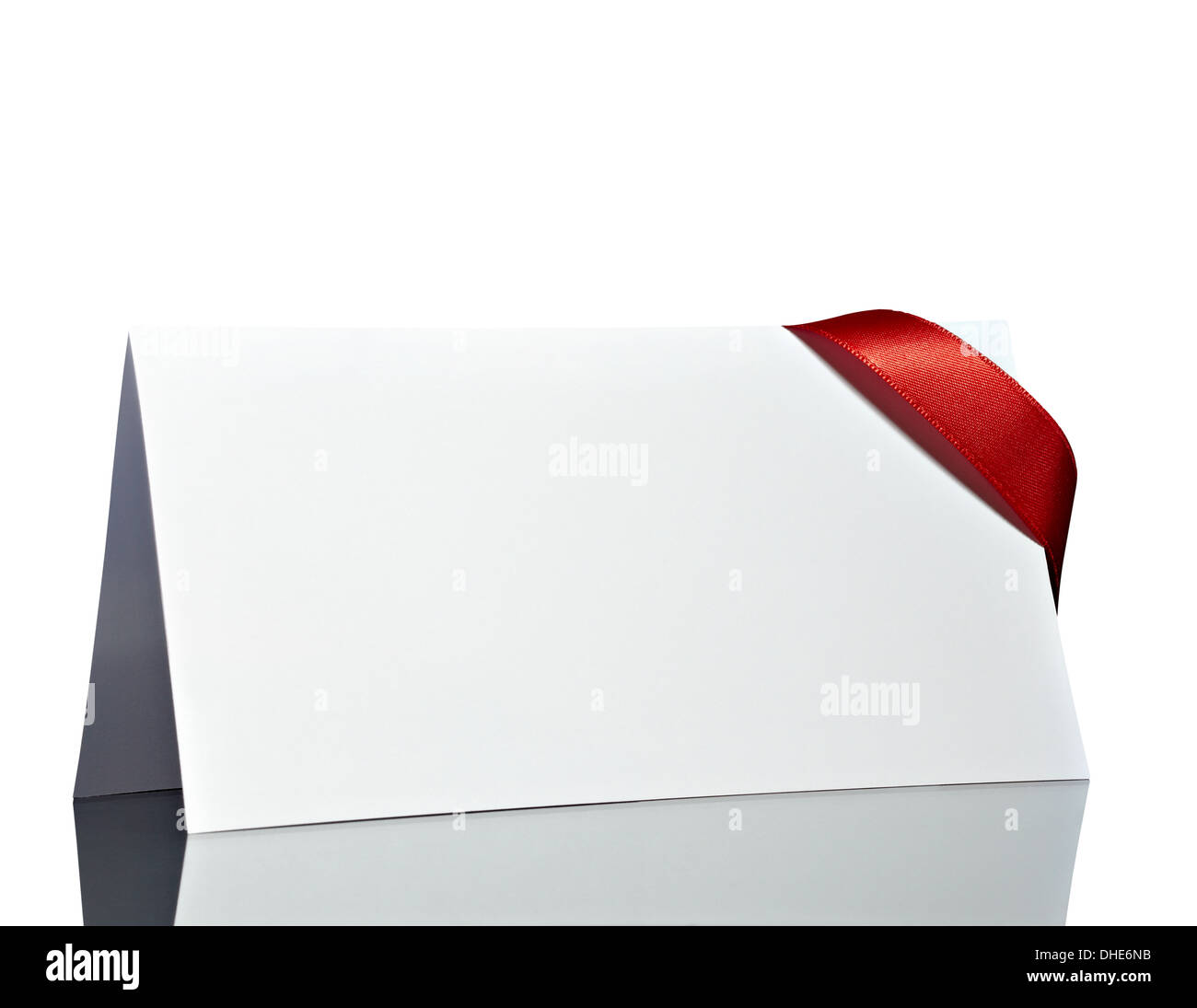 note with ribbon Stock Photo - Alamy