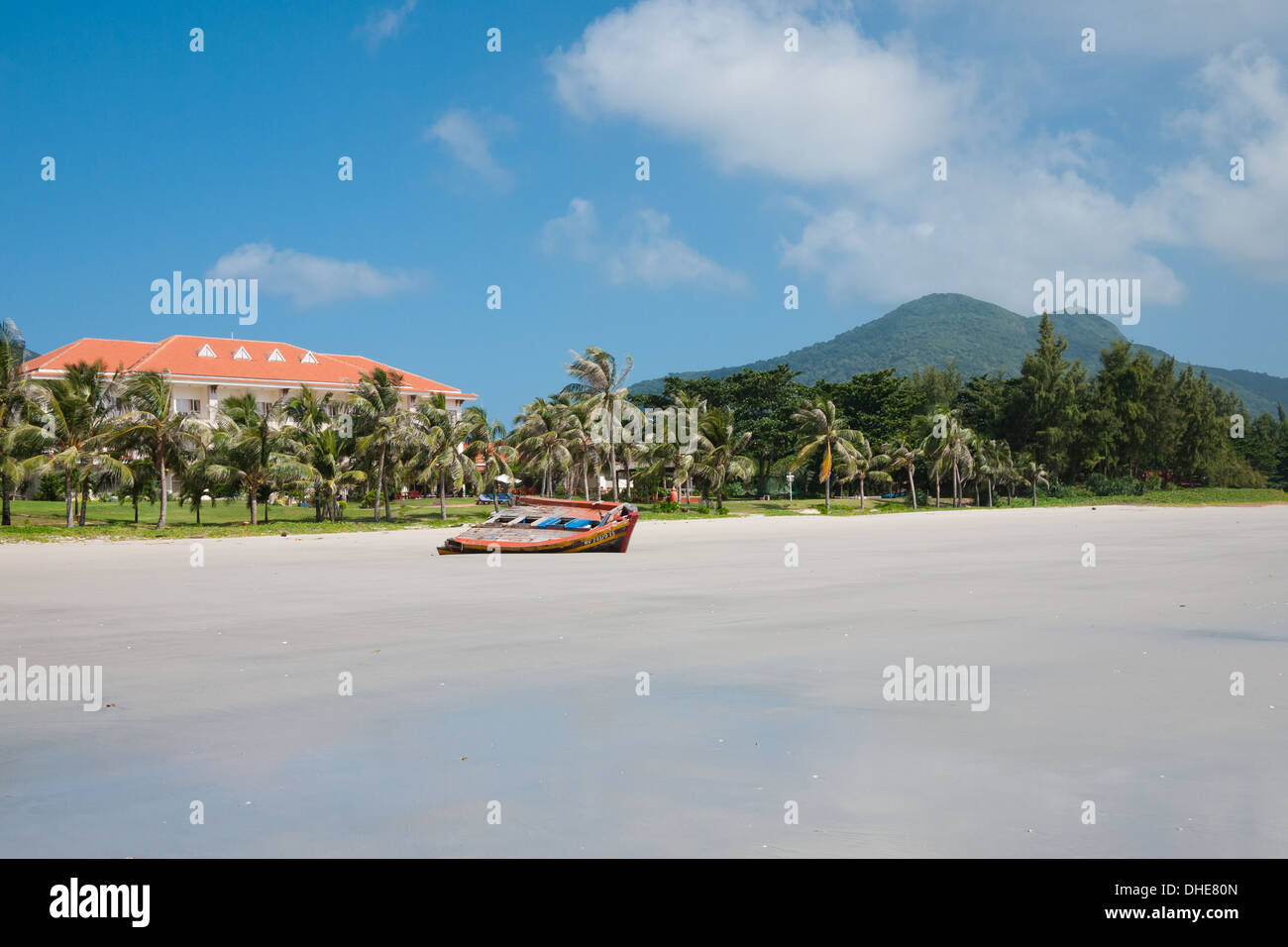 A view of Con Dao Resort and An Hai Beach on Con Son Island, one of the ...