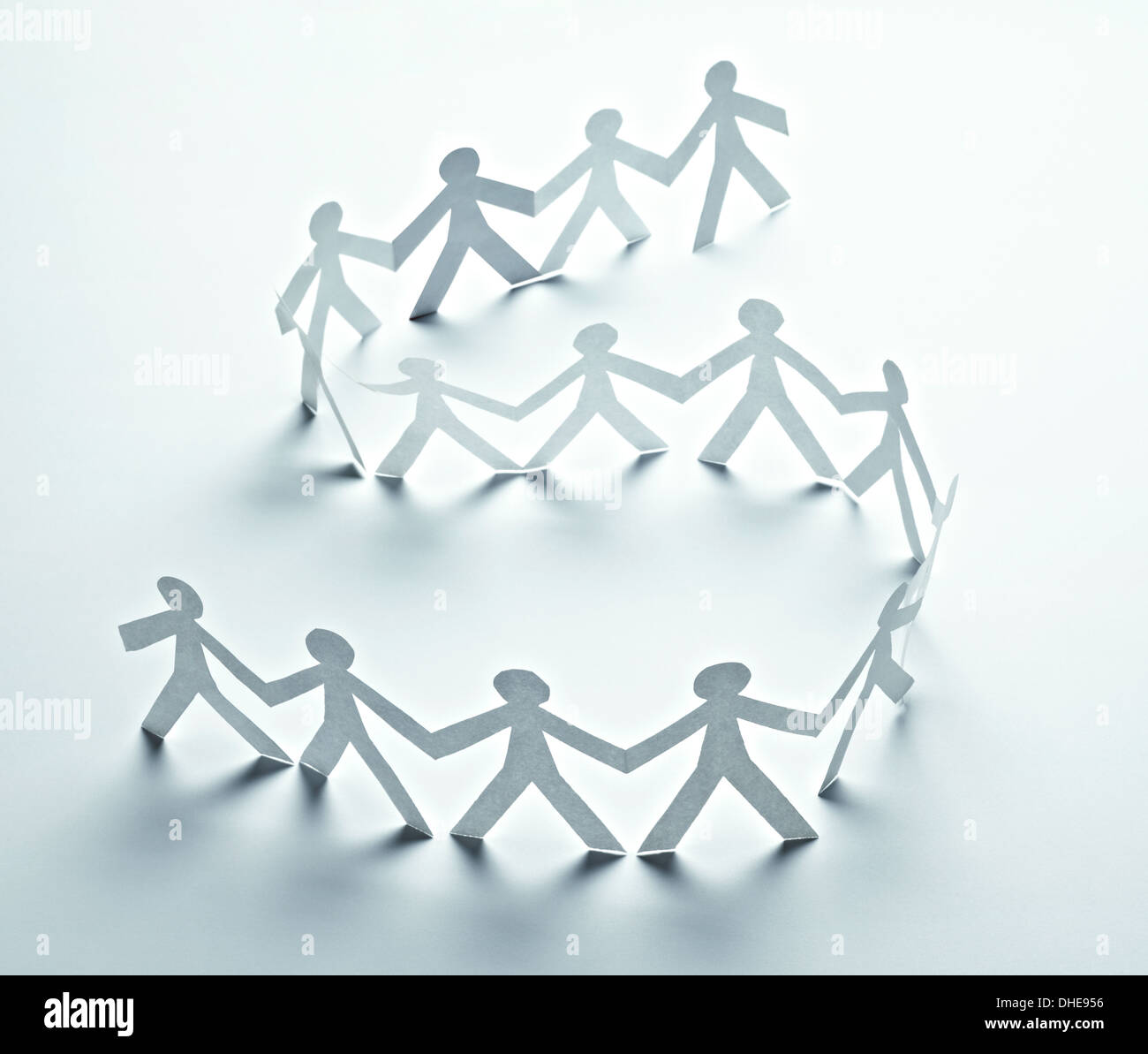 Group of people silhouette cutout hi-res stock photography and images ...