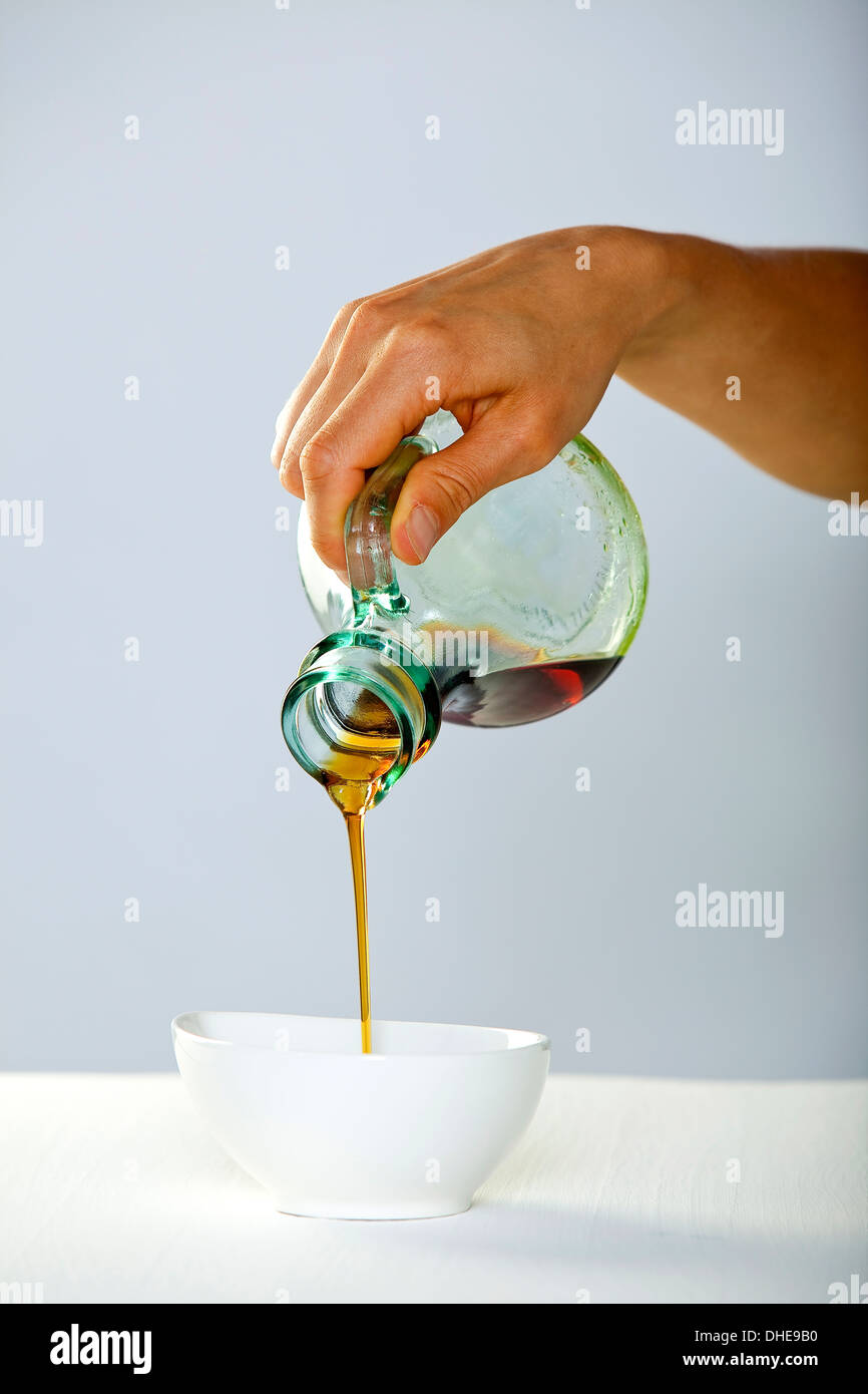 Pouring Maple Syrup