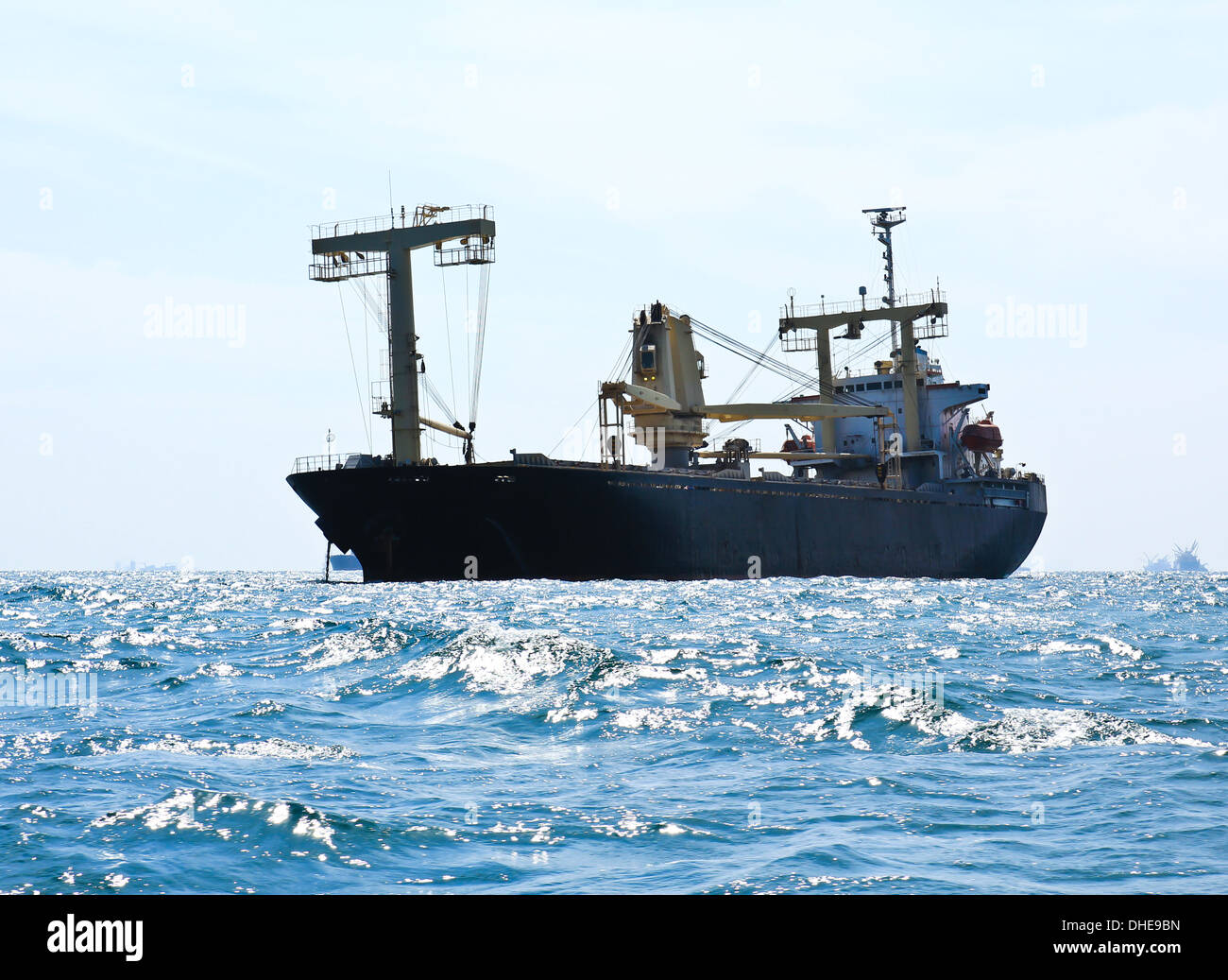 Large ship on sea Stock Photo - Alamy
