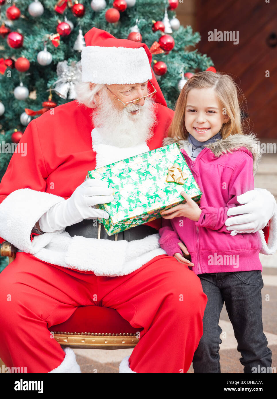 Child present from santa hi-res stock photography and images - Alamy