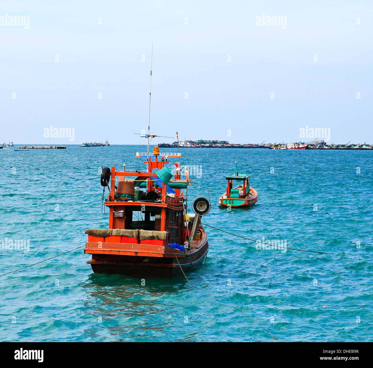 Fishing boat trawler ship land sky hi-res stock photography and images ...