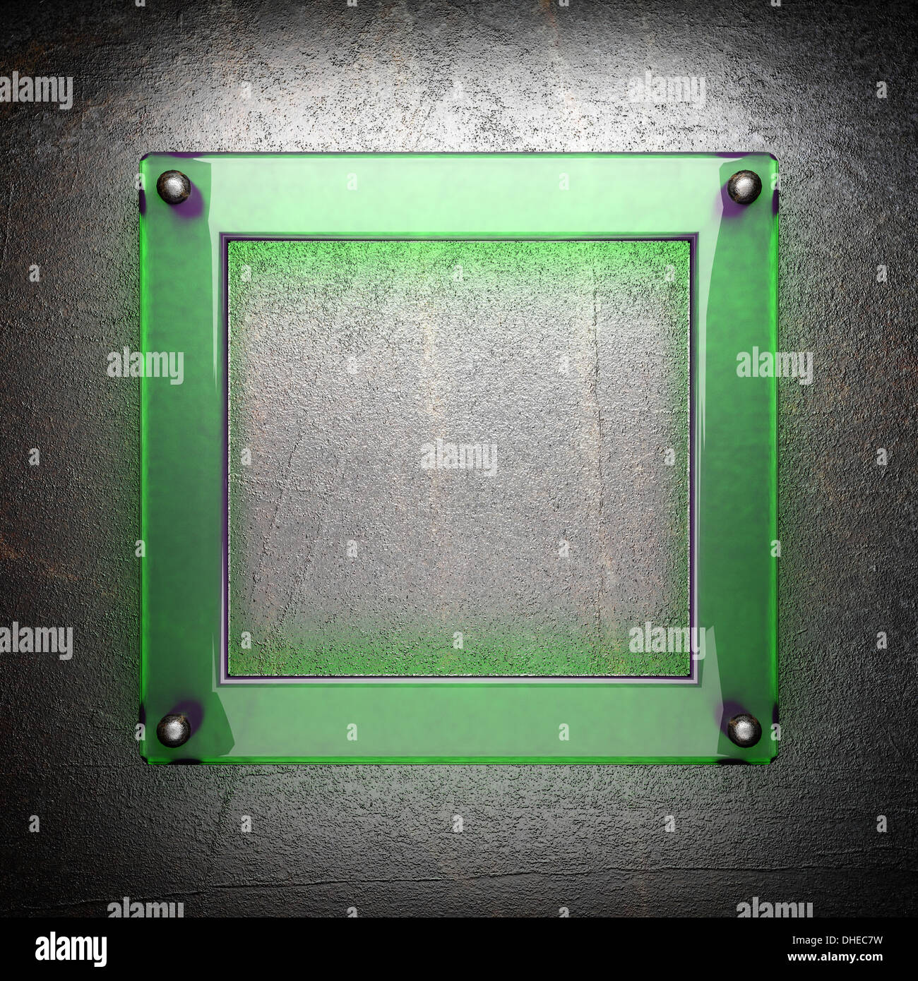 glass on metal wall Stock Photo - Alamy