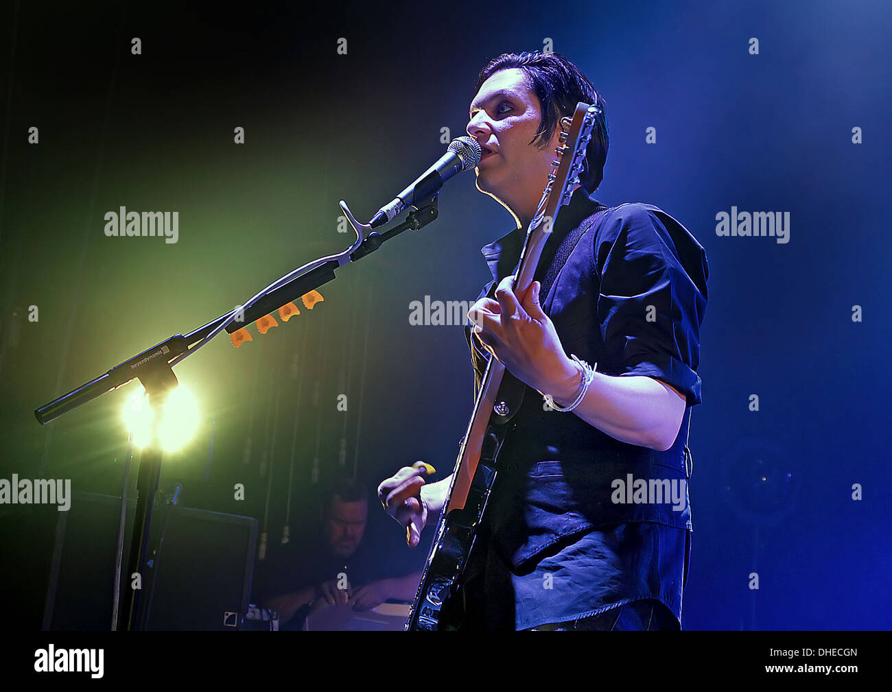 Brian Molko of Placebo performing at the Liverpool Olympia. Liverpool ...