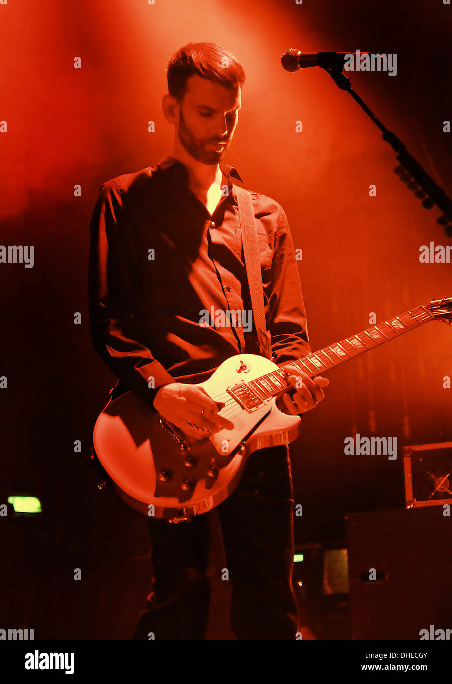 Stefan Olsdal of Placebo performing at the Liverpool Olympia. Liverpool ...