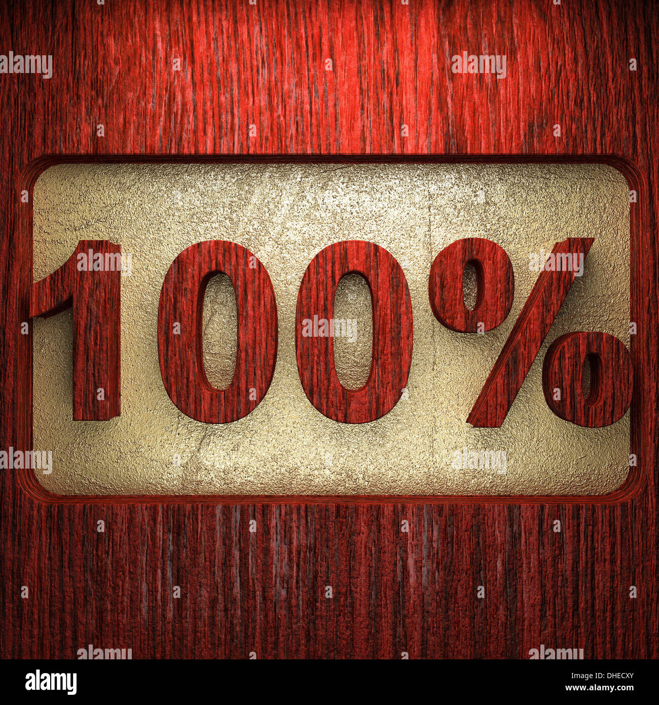 red wood sign golden background Stock Photo - Alamy
