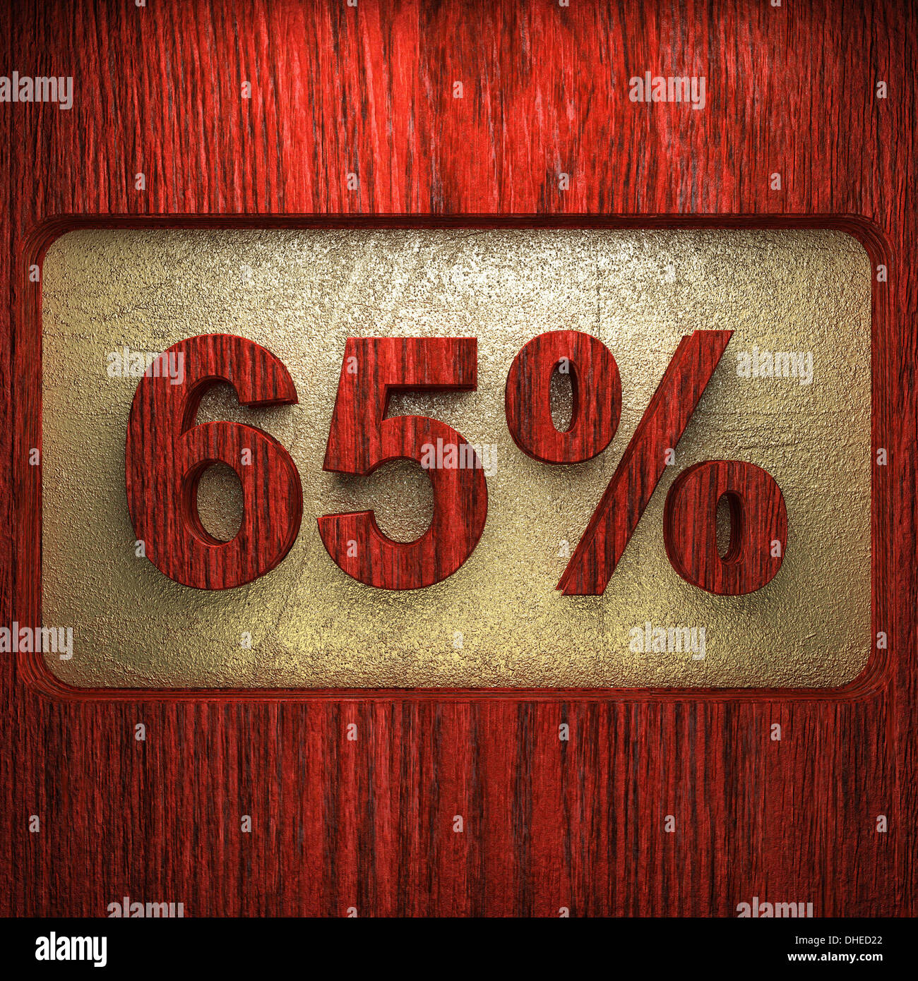 red wood sign golden background Stock Photo - Alamy