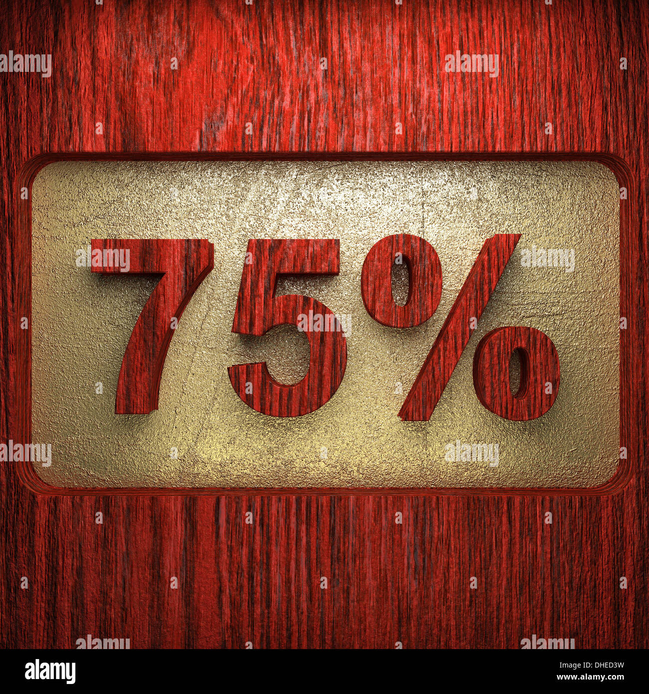 red wood sign golden background Stock Photo - Alamy