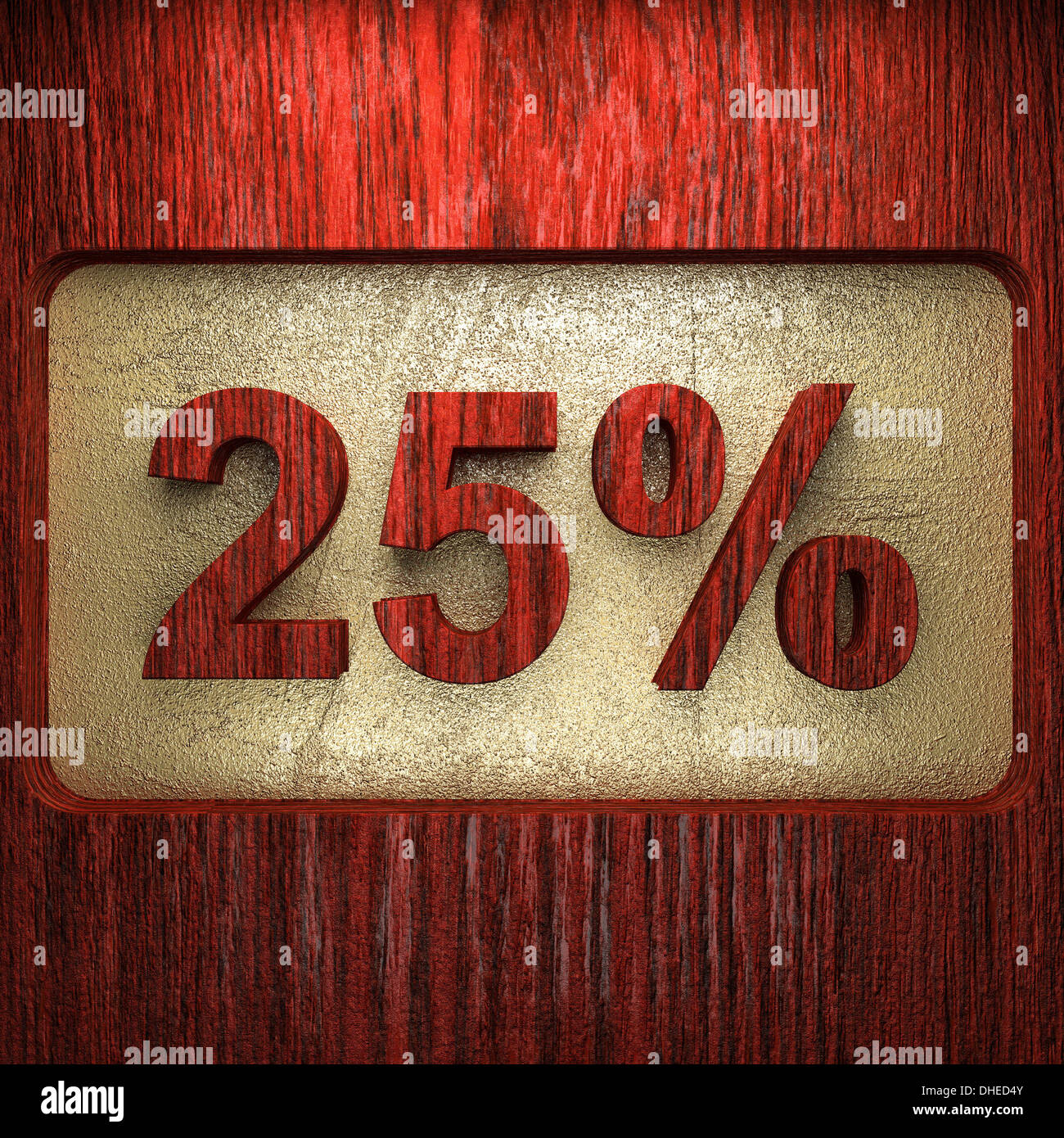 red wood sign golden background Stock Photo - Alamy