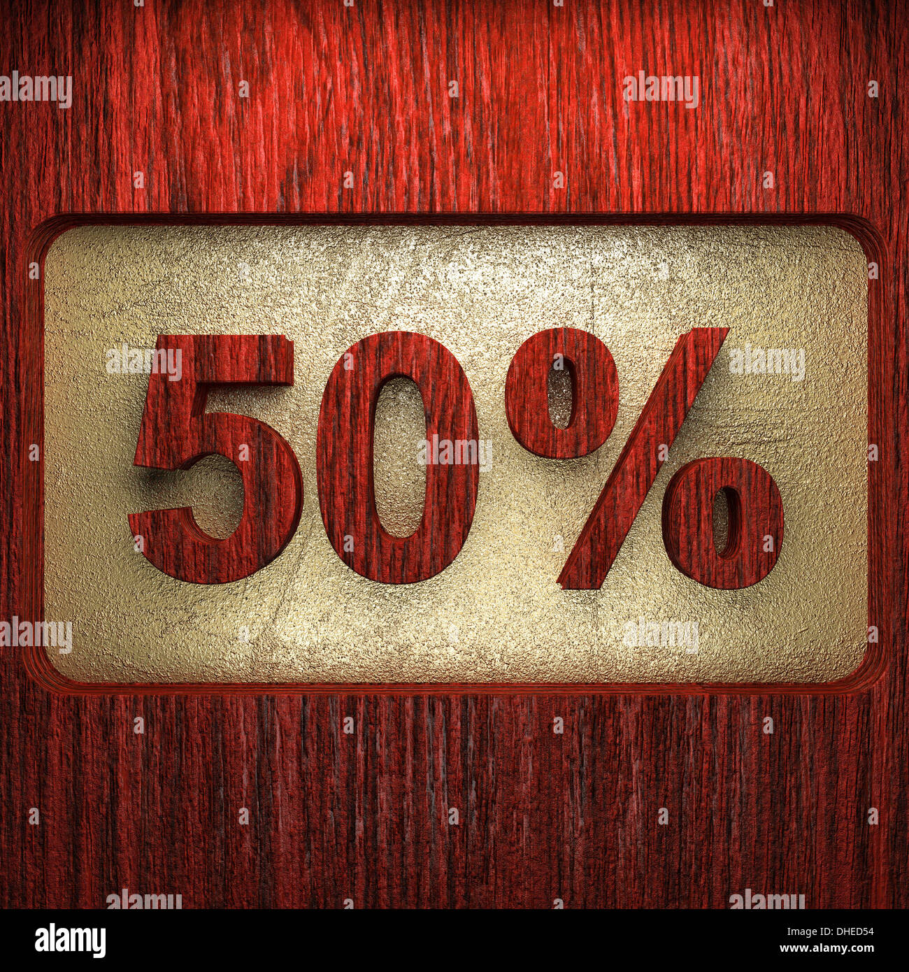 red wood sign golden background Stock Photo - Alamy