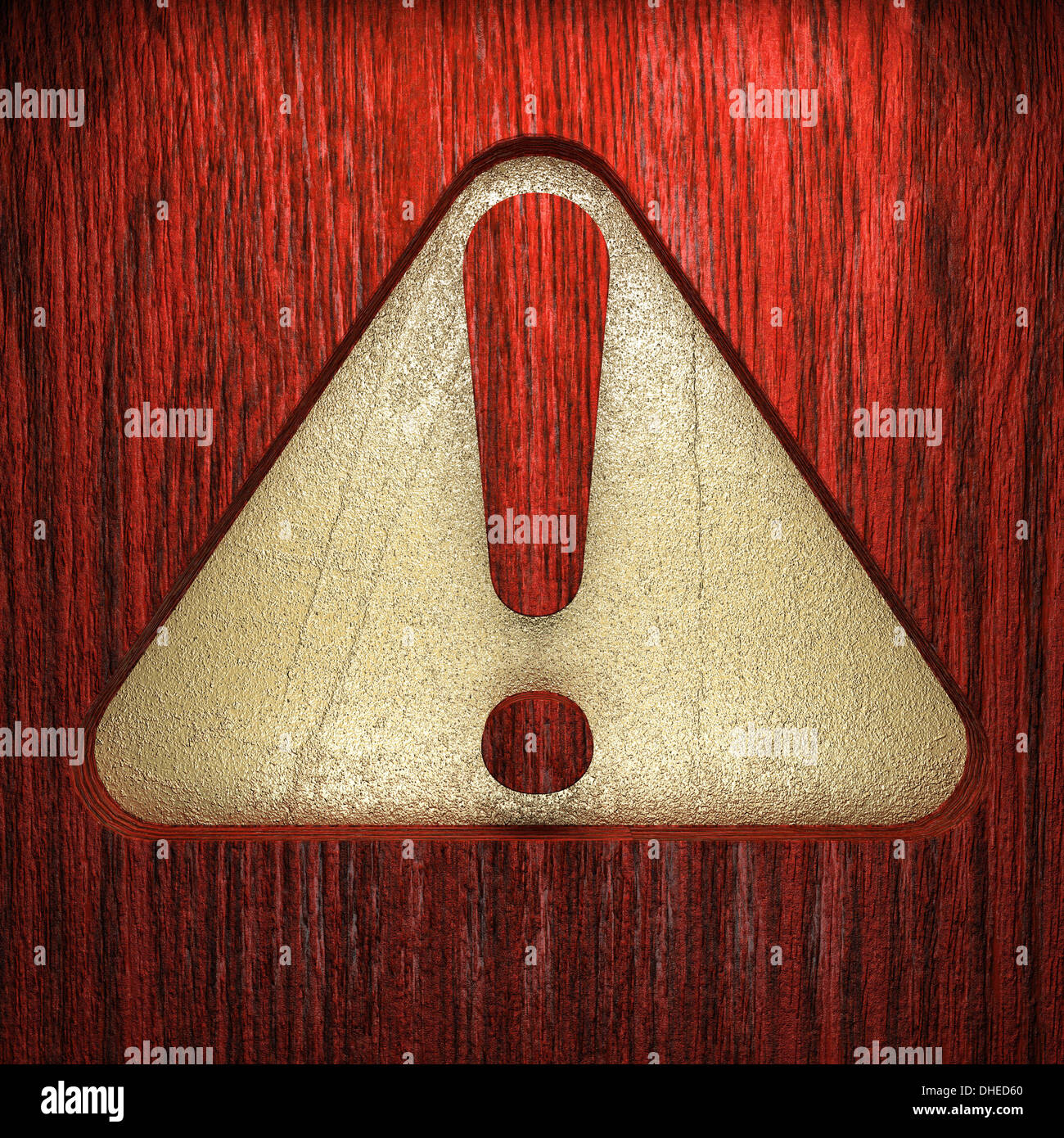 red wood sign golden background Stock Photo - Alamy