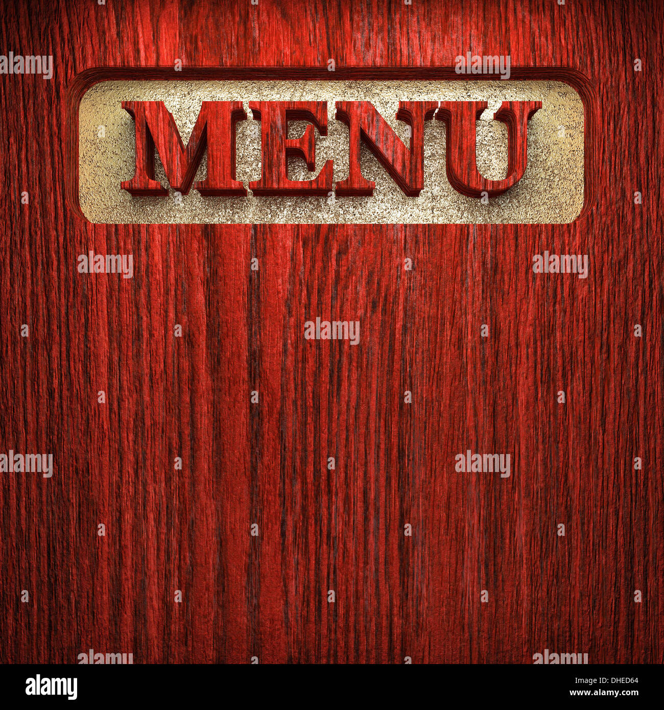 red wood sign golden background Stock Photo - Alamy