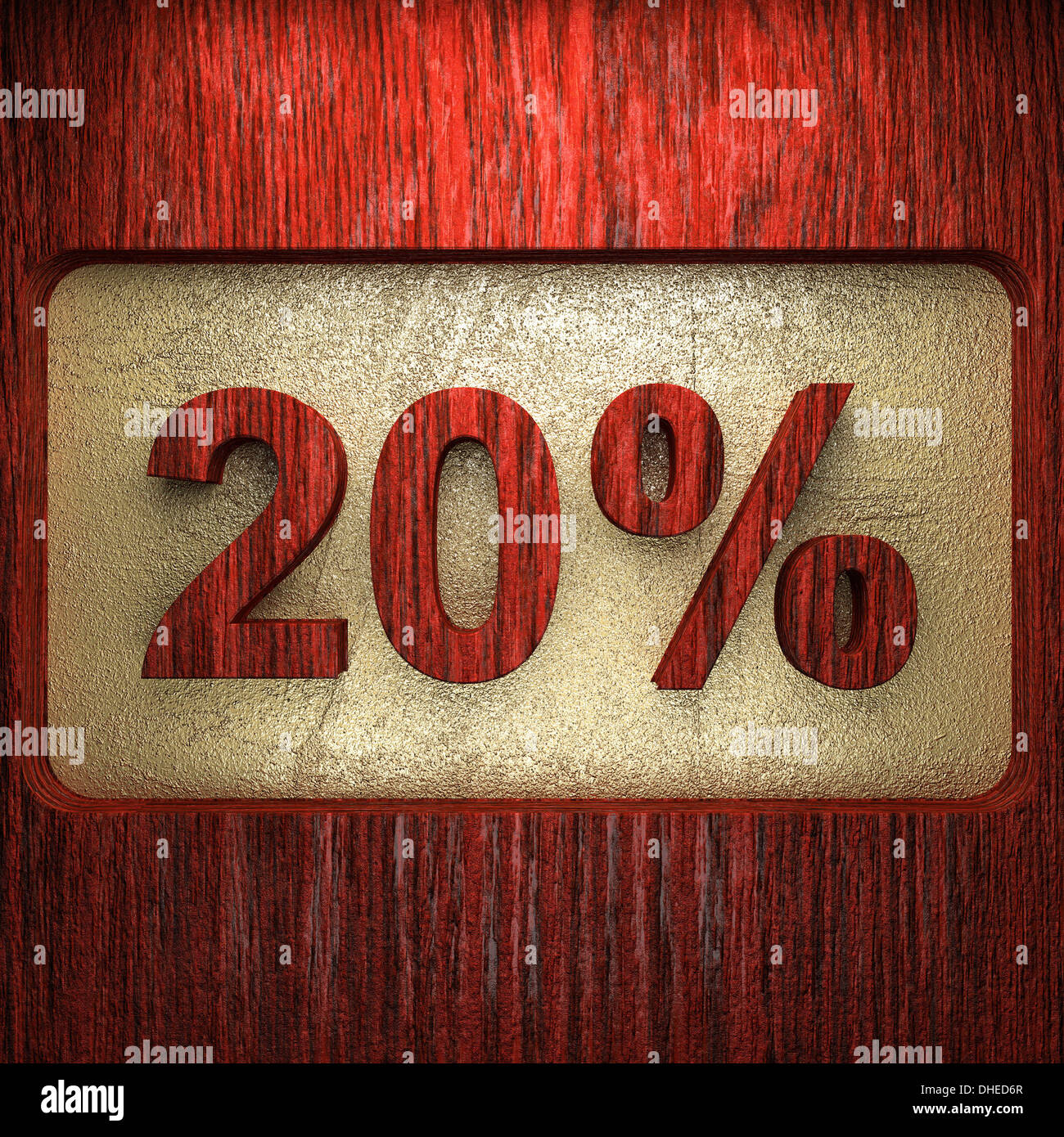 red wood sign golden background Stock Photo - Alamy