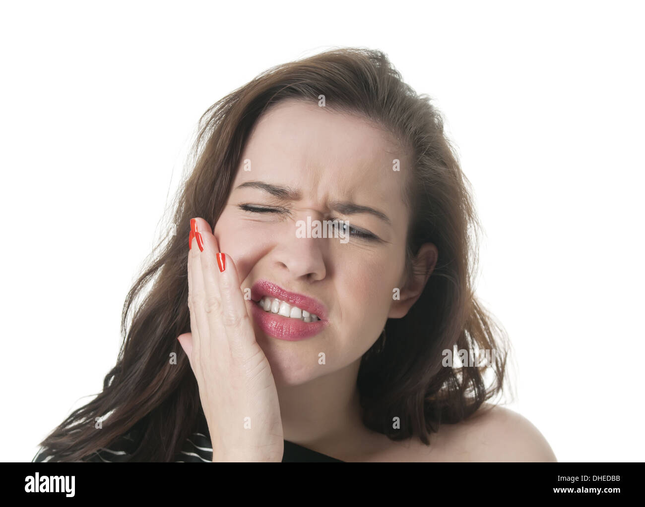 woman has toothache Stock Photo - Alamy