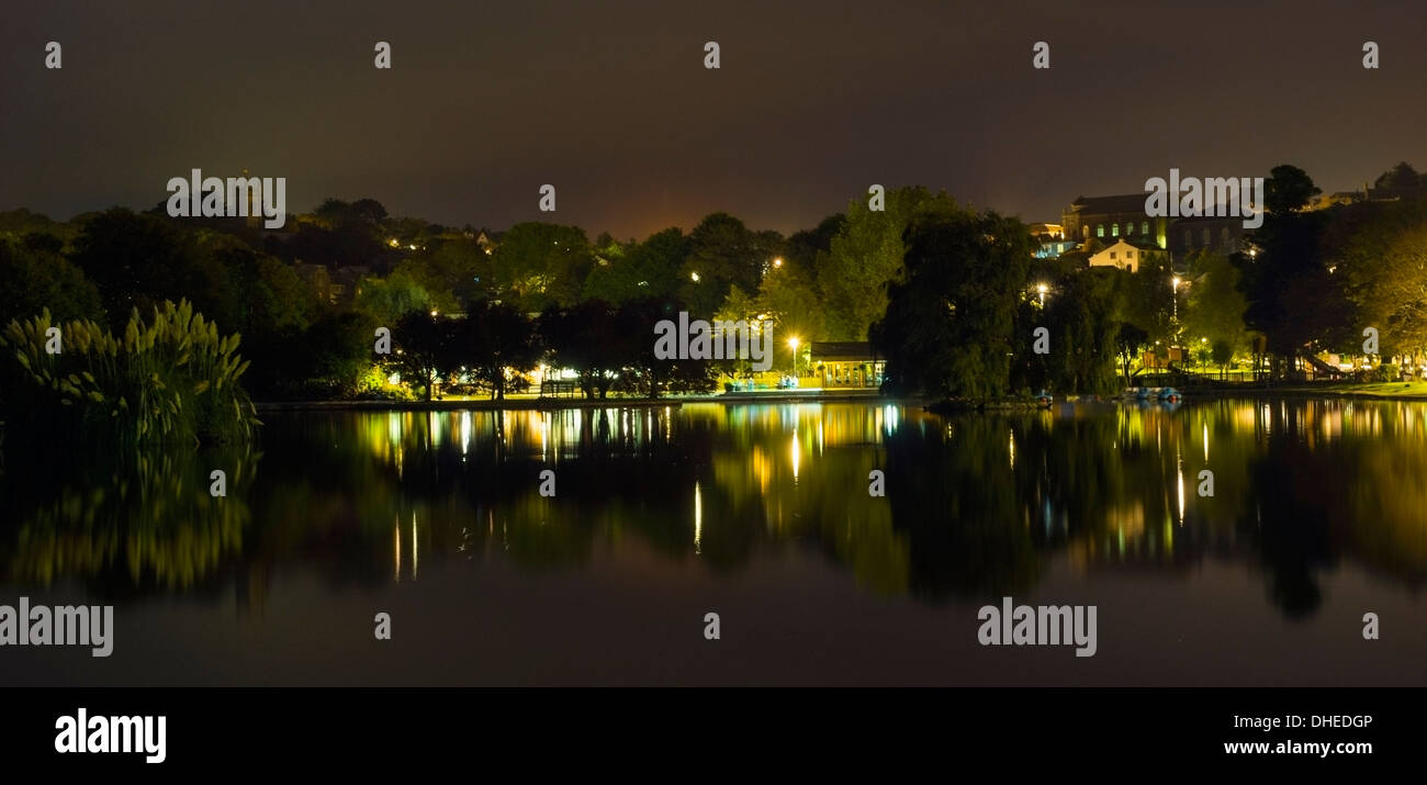Scenic views of Helston and Helston Boating Lake at Night. Bob Sharples ...