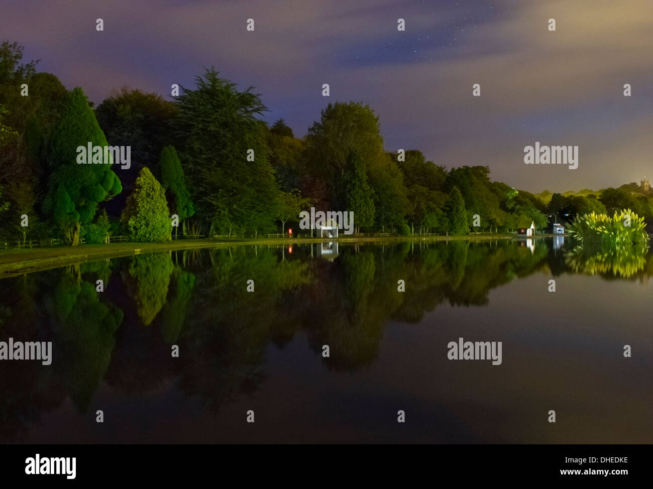 Scenic views of Helston and Helston Boating Lake at Night. Bob Sharples ...