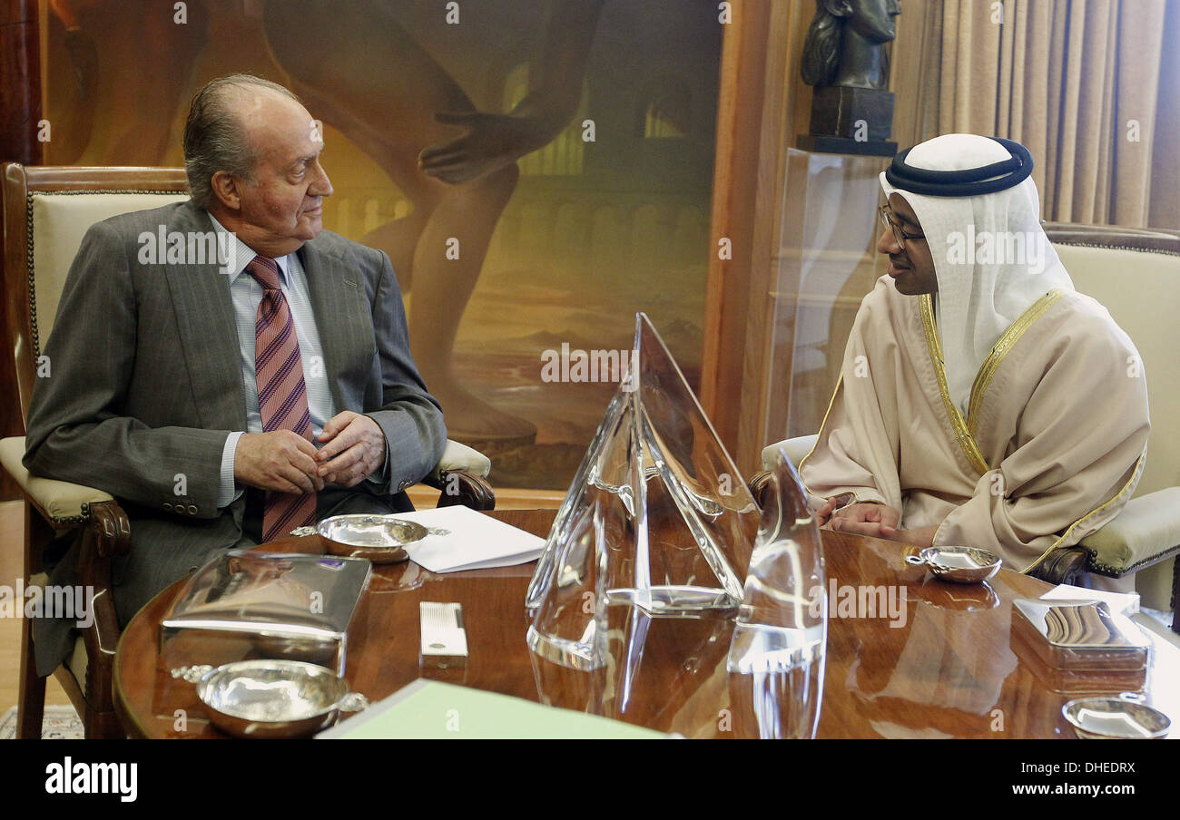 King Juan Carlos of Spain attends an audience with His Highness Sheikh ...