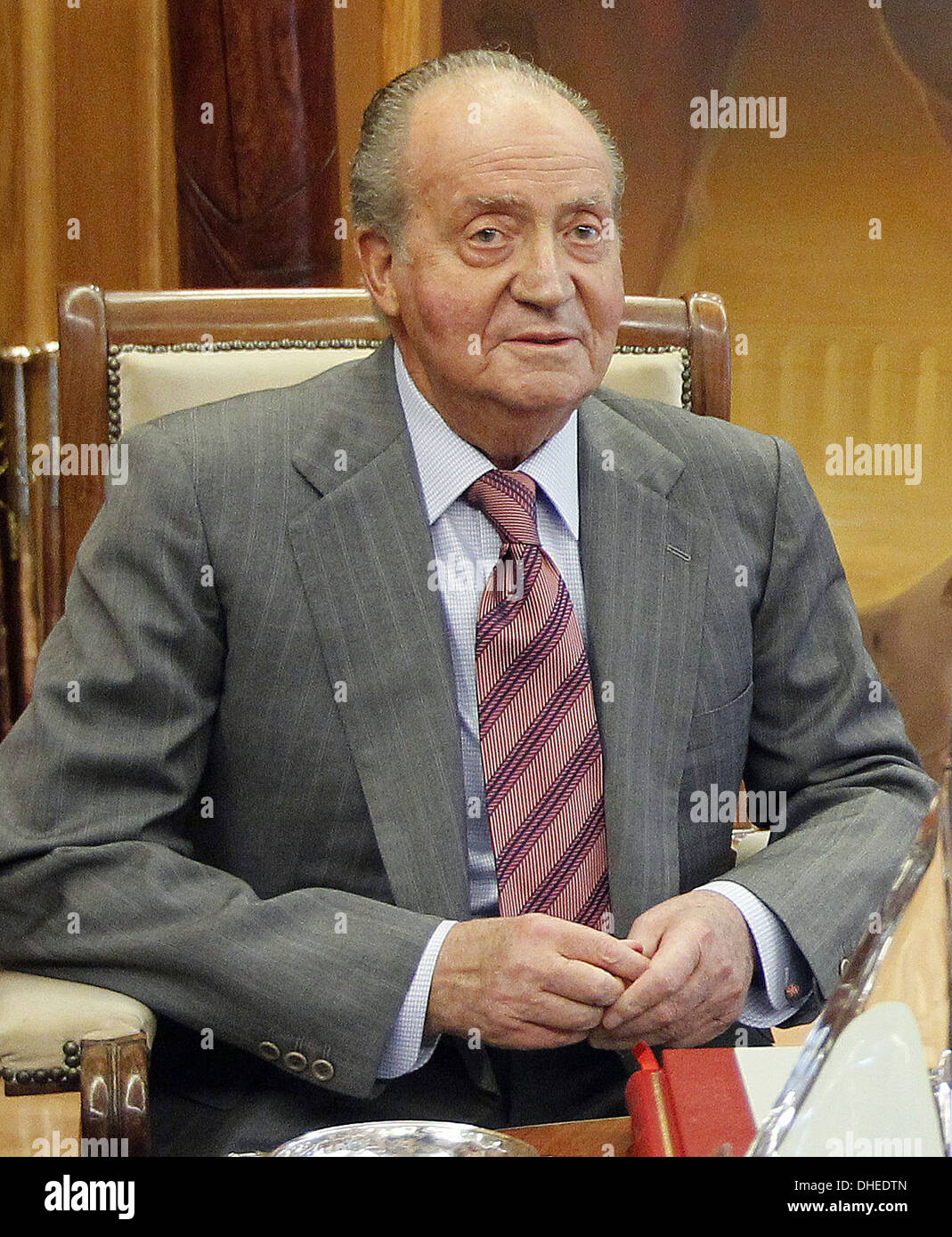 King Juan Carlos of Spain attends an audience with His Highness Sheikh ...