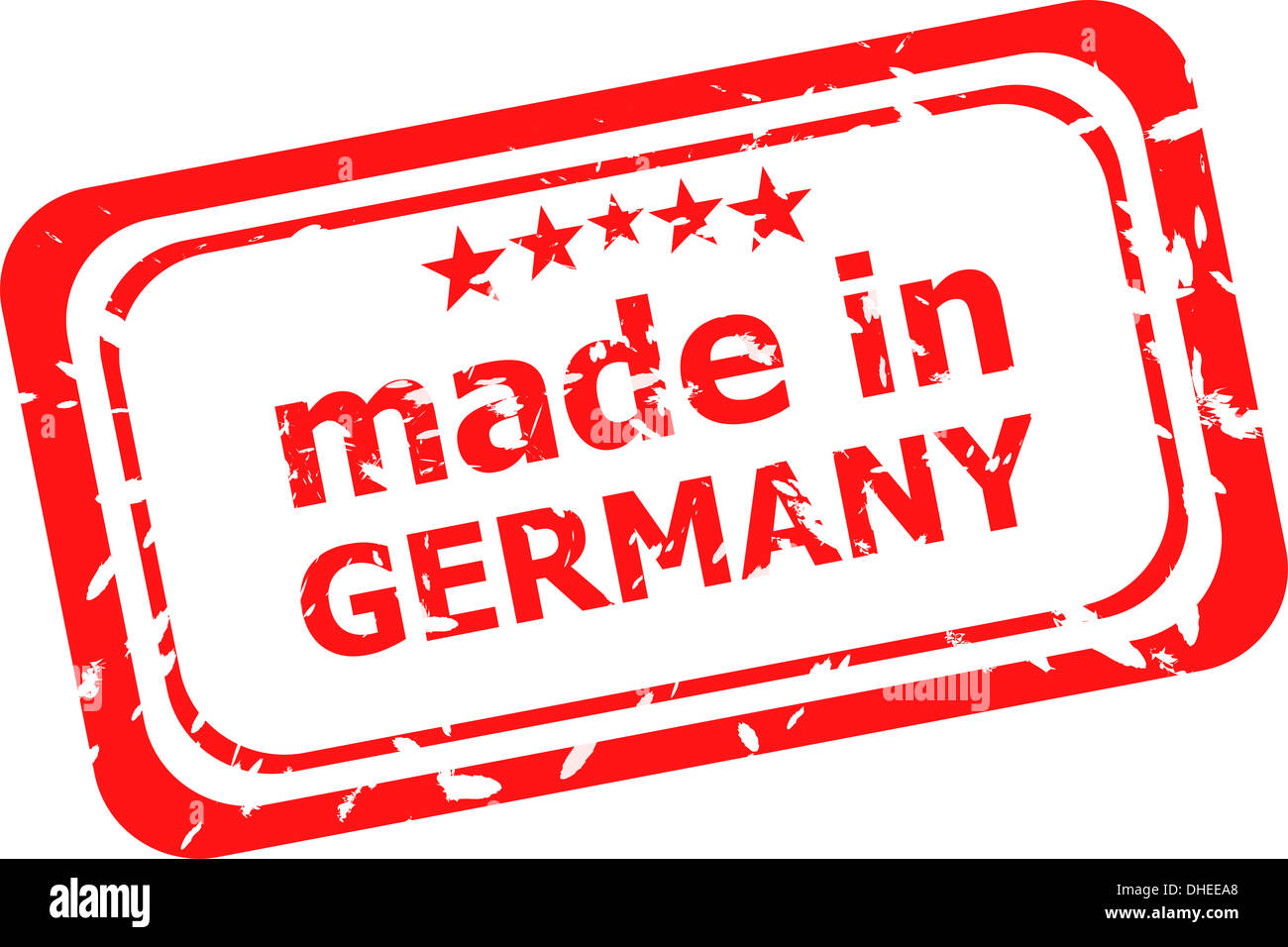 Red rubber stamp of Made In Germany Stock Photo - Alamy