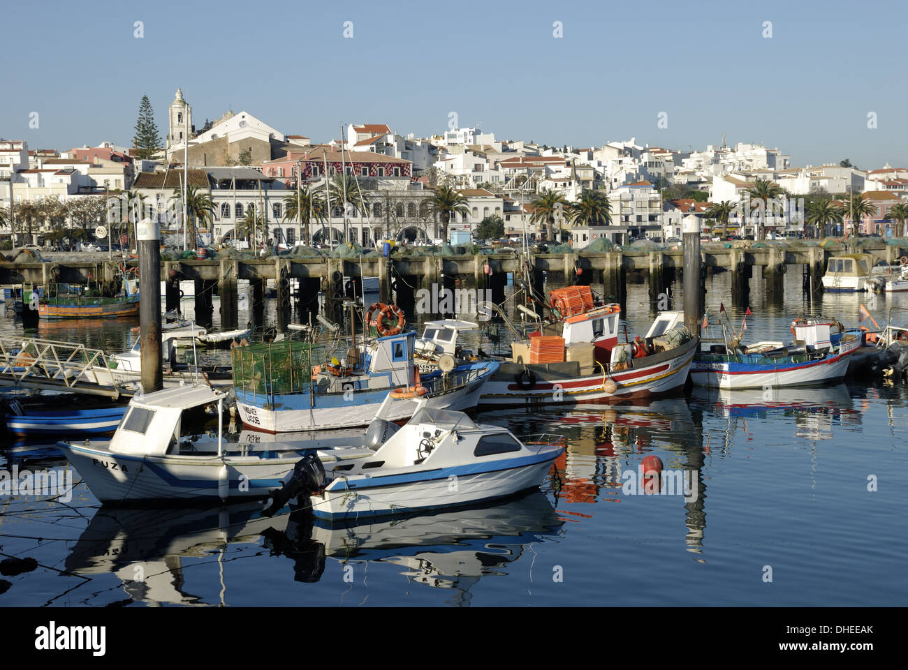 Fishing Harbour in Lagos Stock Photo - Alamy