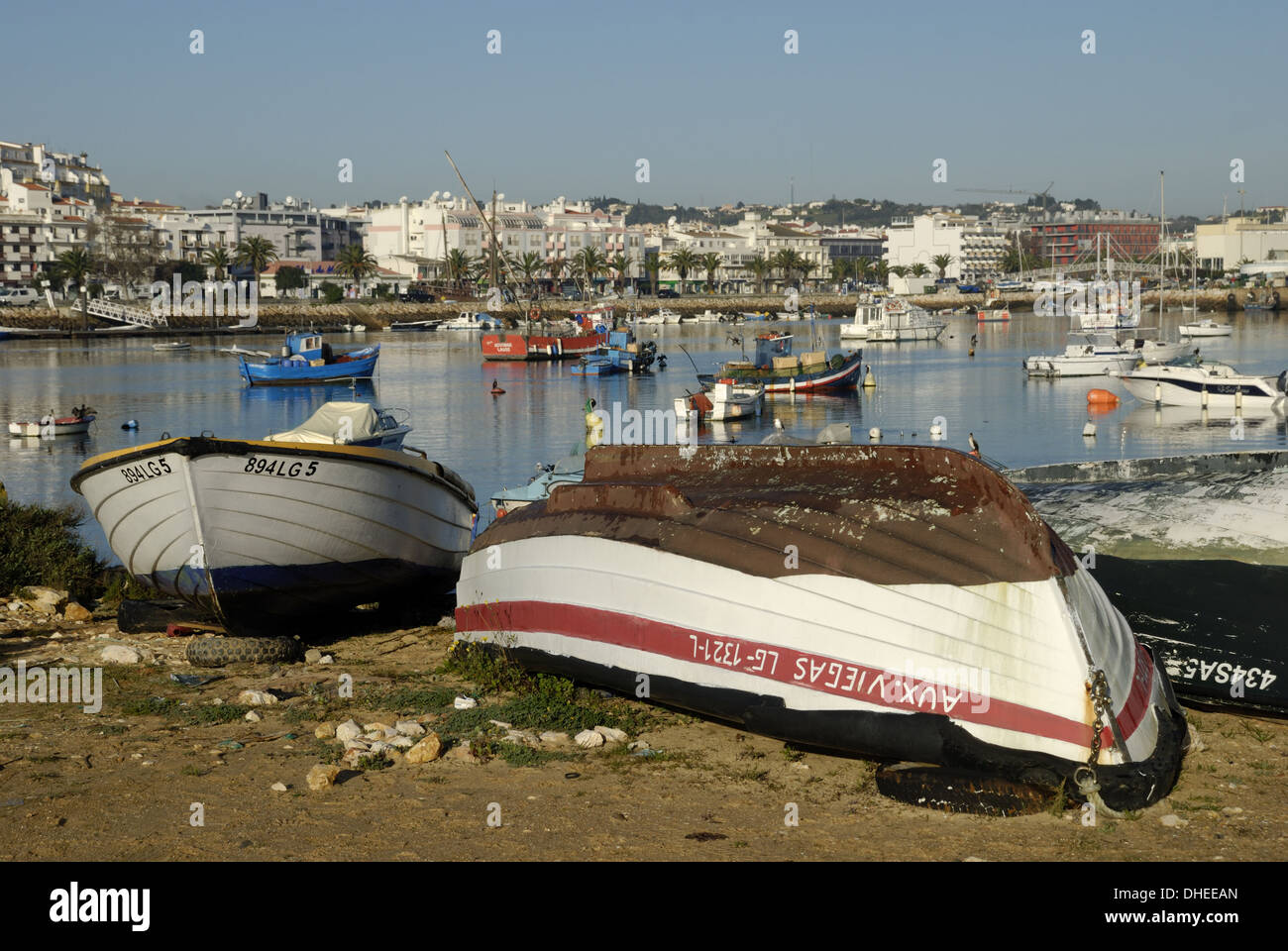 Fishing Boats in Lagos Stock Photo - Alamy