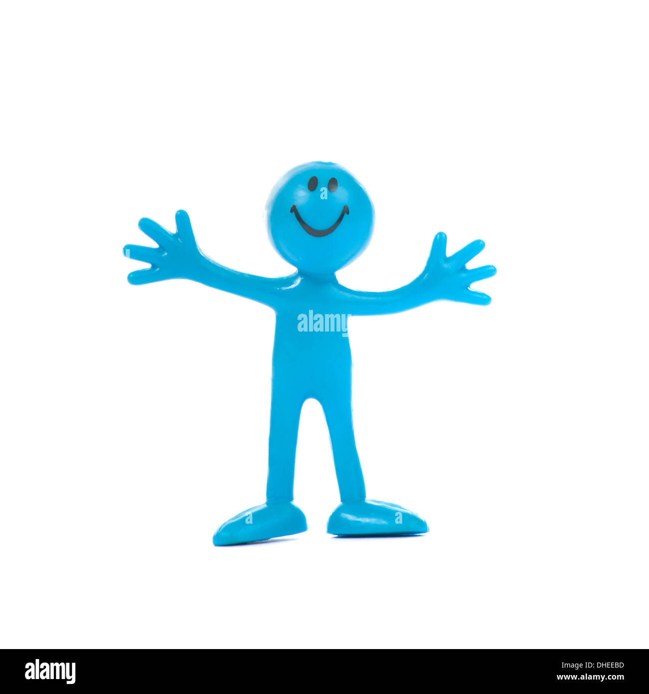 The blue smiling man Stock Photo - Alamy