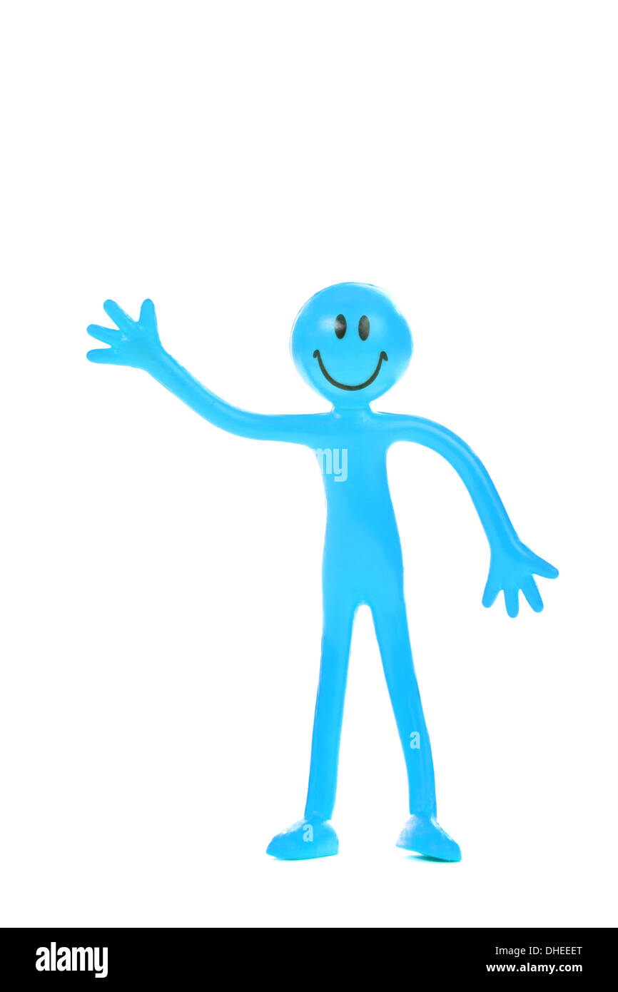 The blue smiling man Stock Photo - Alamy