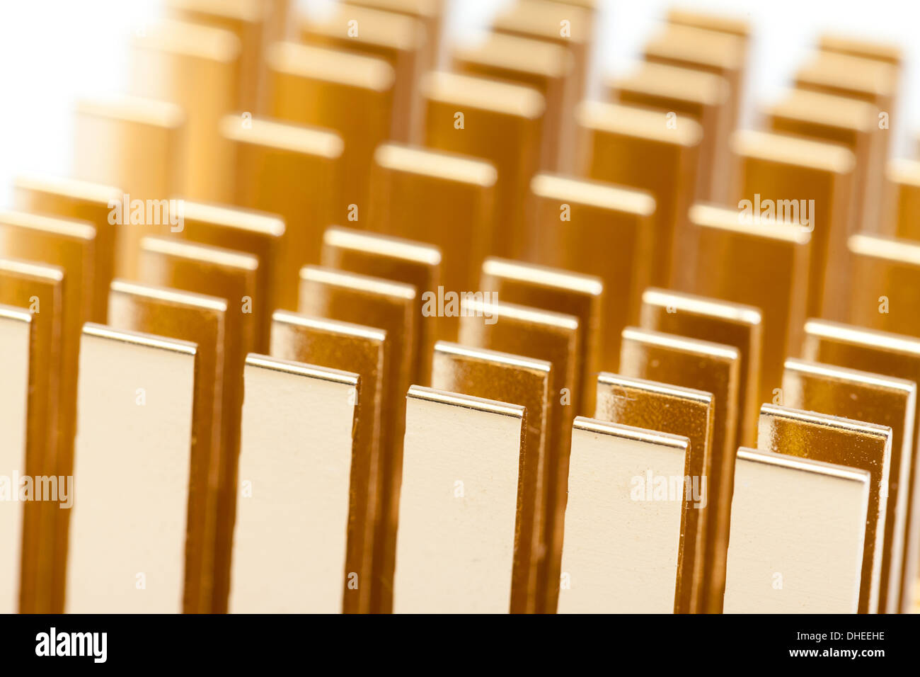 Pattern of copper computer cooling radiator Stock Photo - Alamy