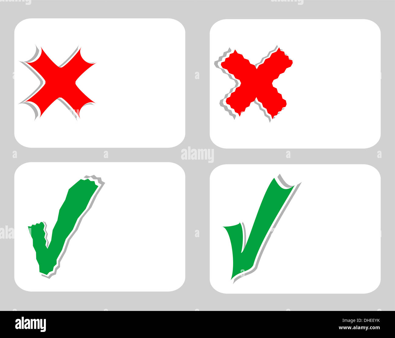 Checkmark icon stickers hi-res stock photography and images - Alamy