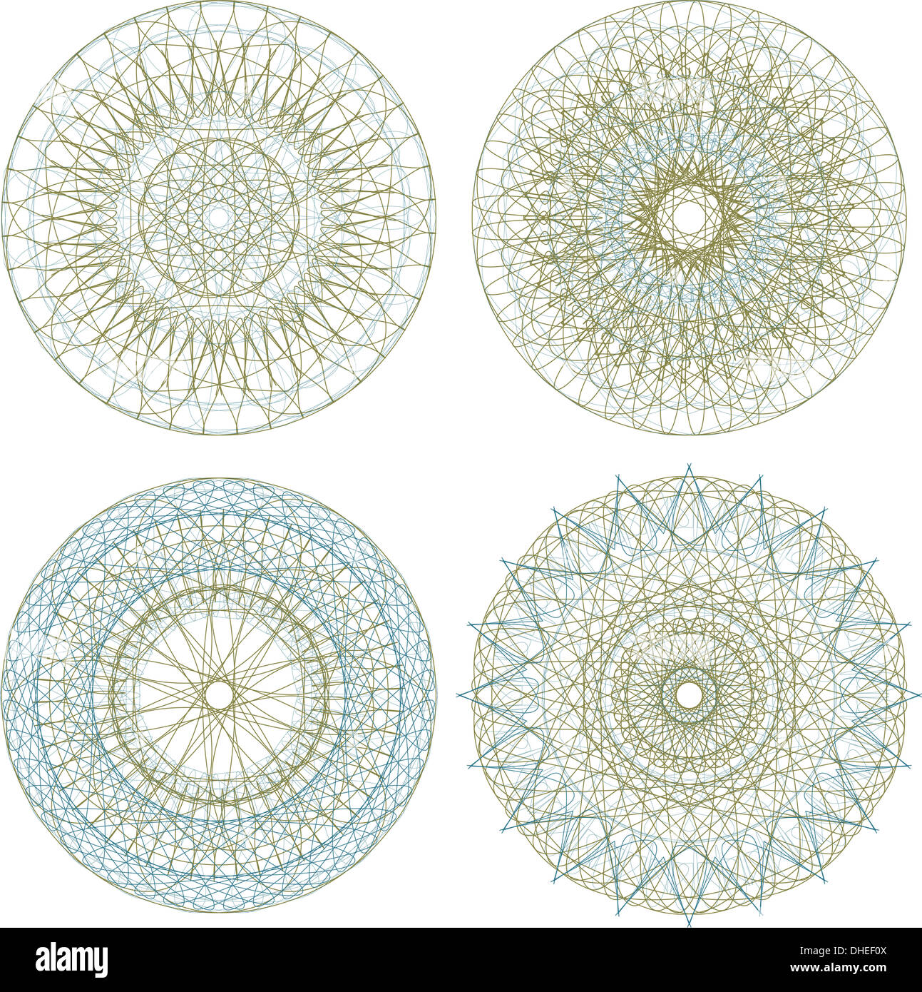 Mandala. Round ornament pattern set Stock Photo - Alamy
