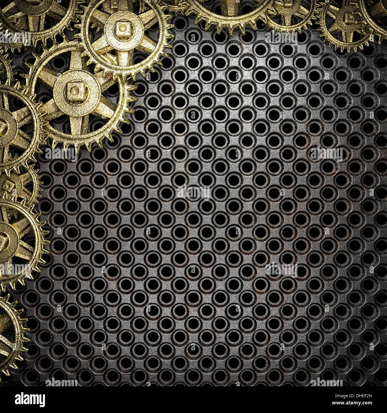 gear wheels on metal background Stock Photo - Alamy