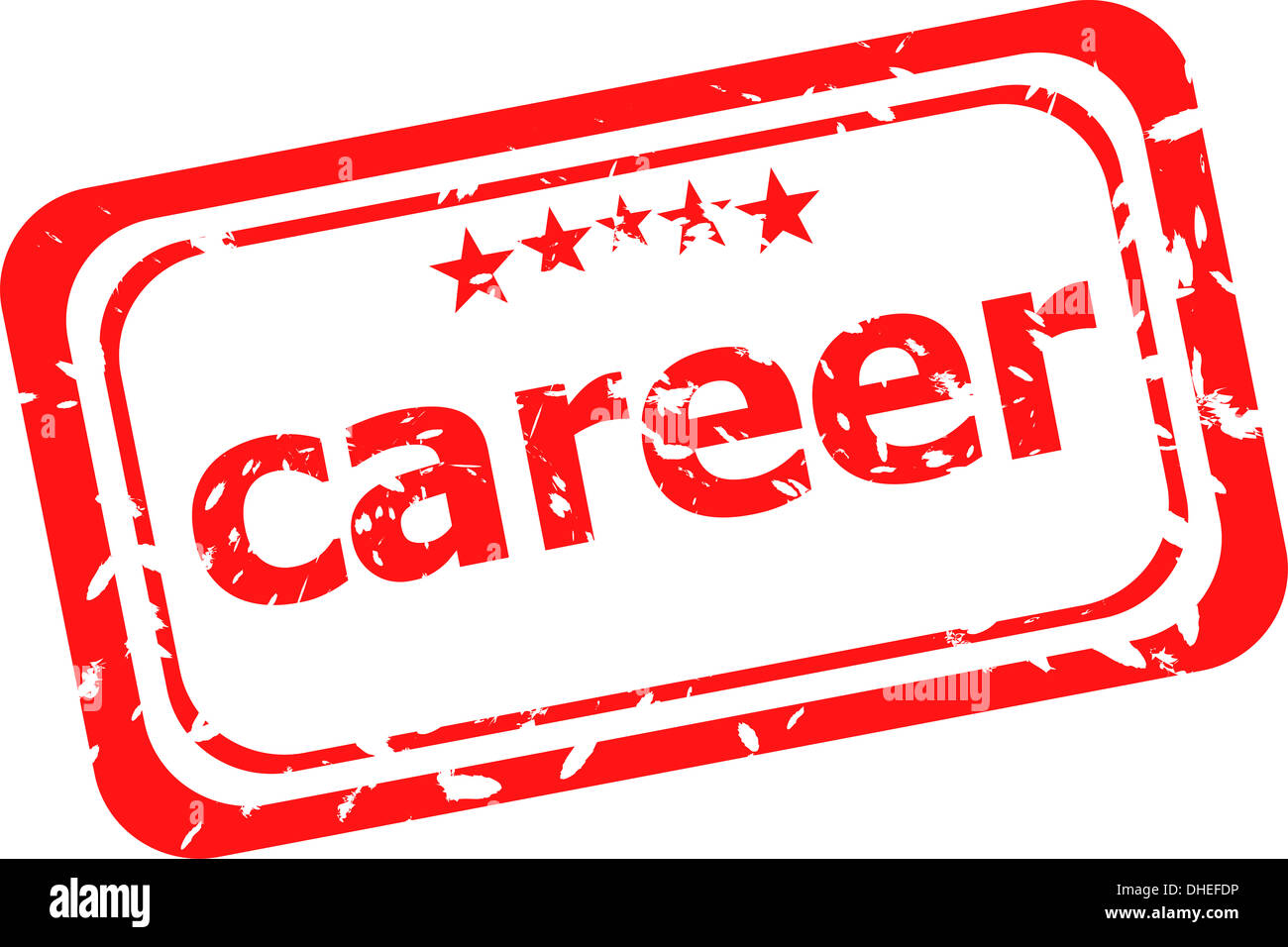 word career on red rubber stamp Stock Photo - Alamy