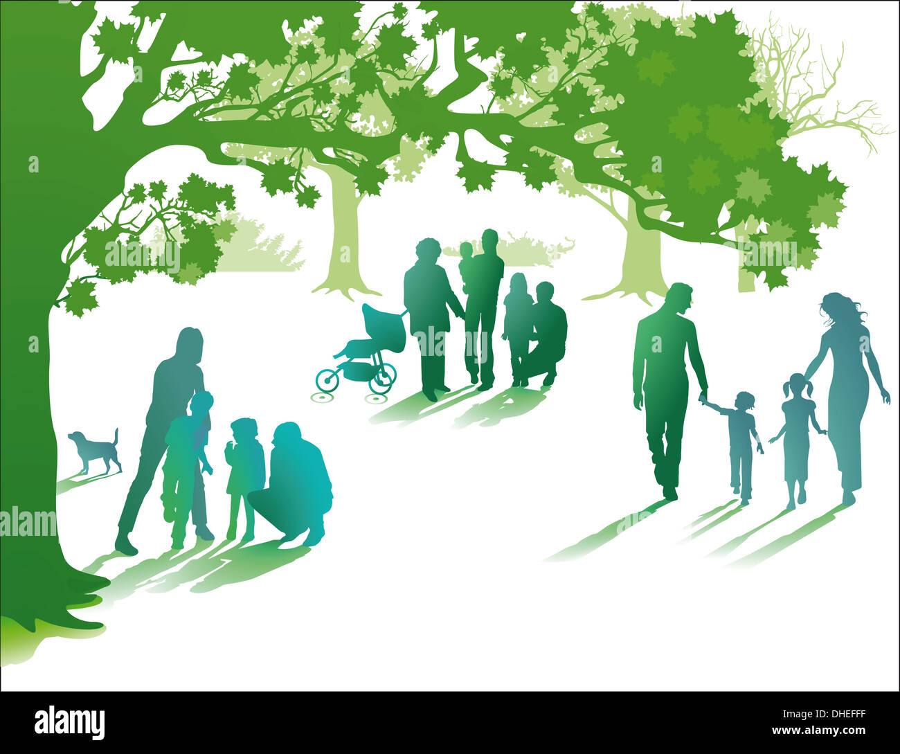 family enjoy life together Stock Photo - Alamy