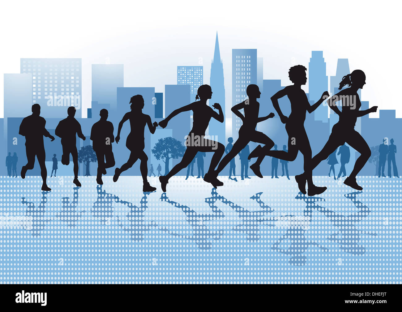 Running in the City Stock Photo - Alamy