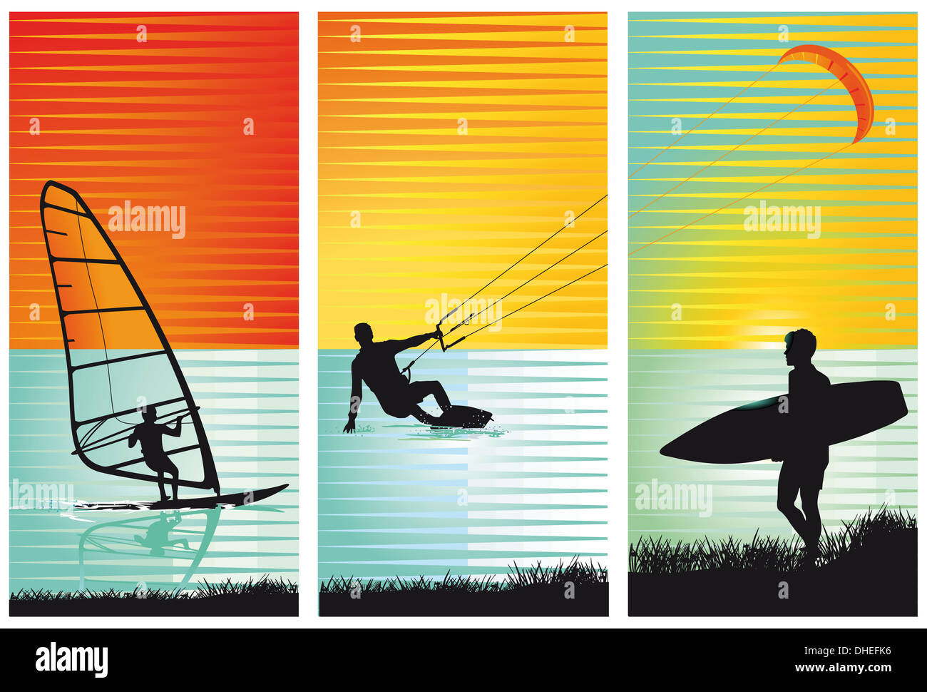 Surf, Surfing, Kiting Stock Photo - Alamy